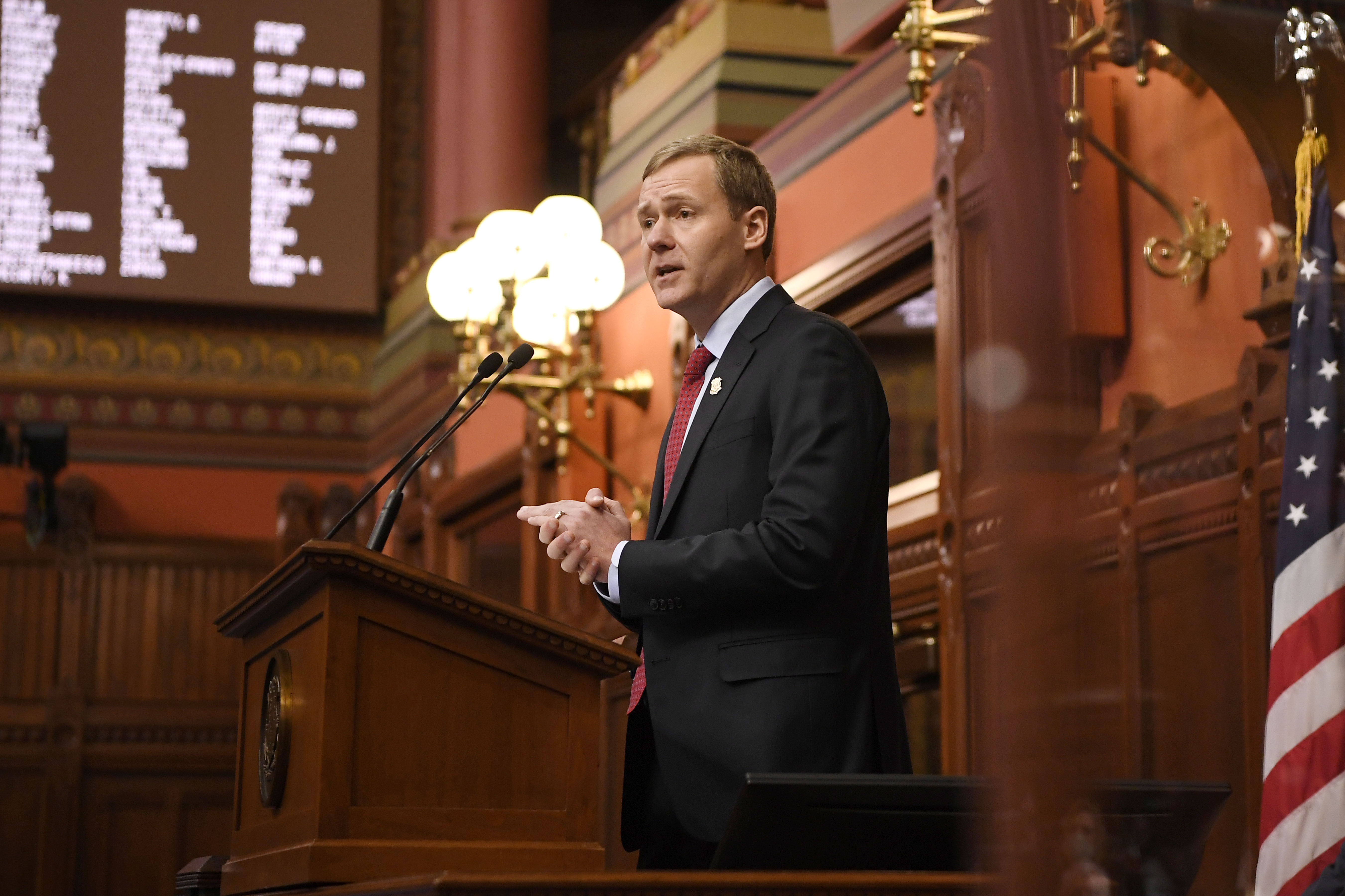 ’You work for us’; Connecticut lawmakers greeted by protests at start ...