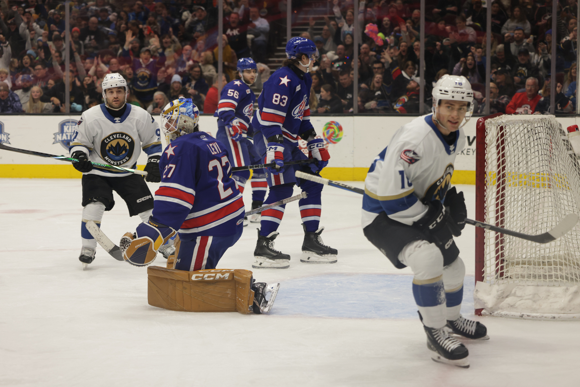 Teddy Bear Toss at Cleveland Monsters game - cleveland.com