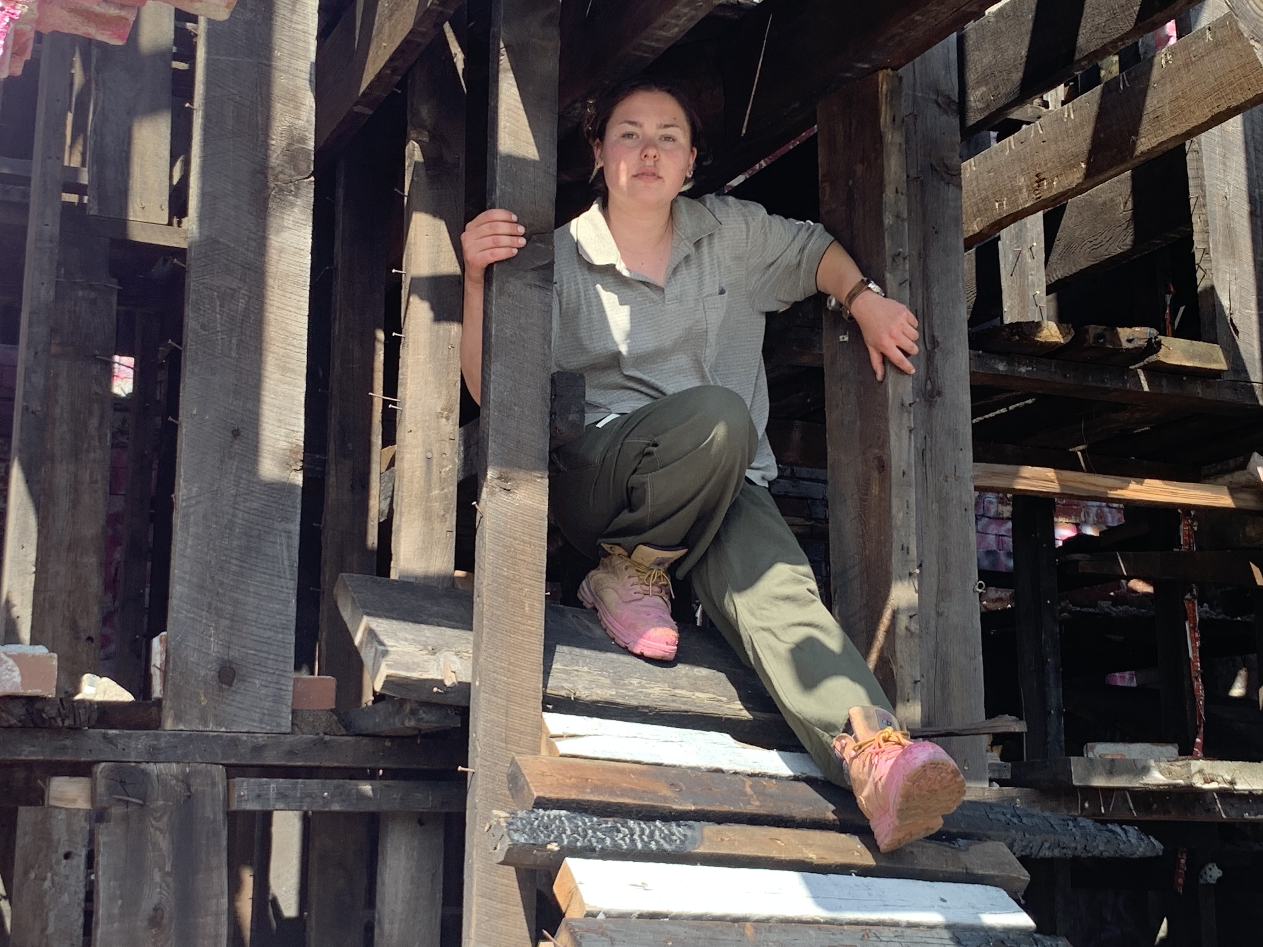 Artist Gigi Janko creates a compelling installation in a struggling ...