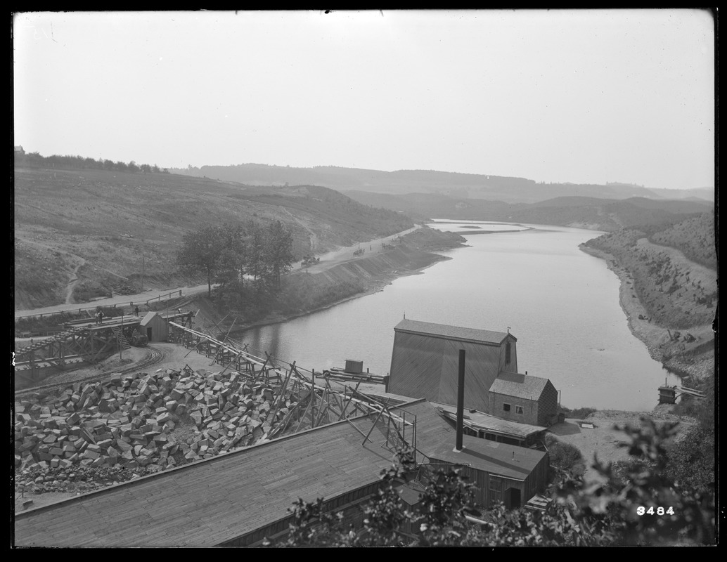 Historic photos of the construction of the Wachusett Dam in Clinton ...