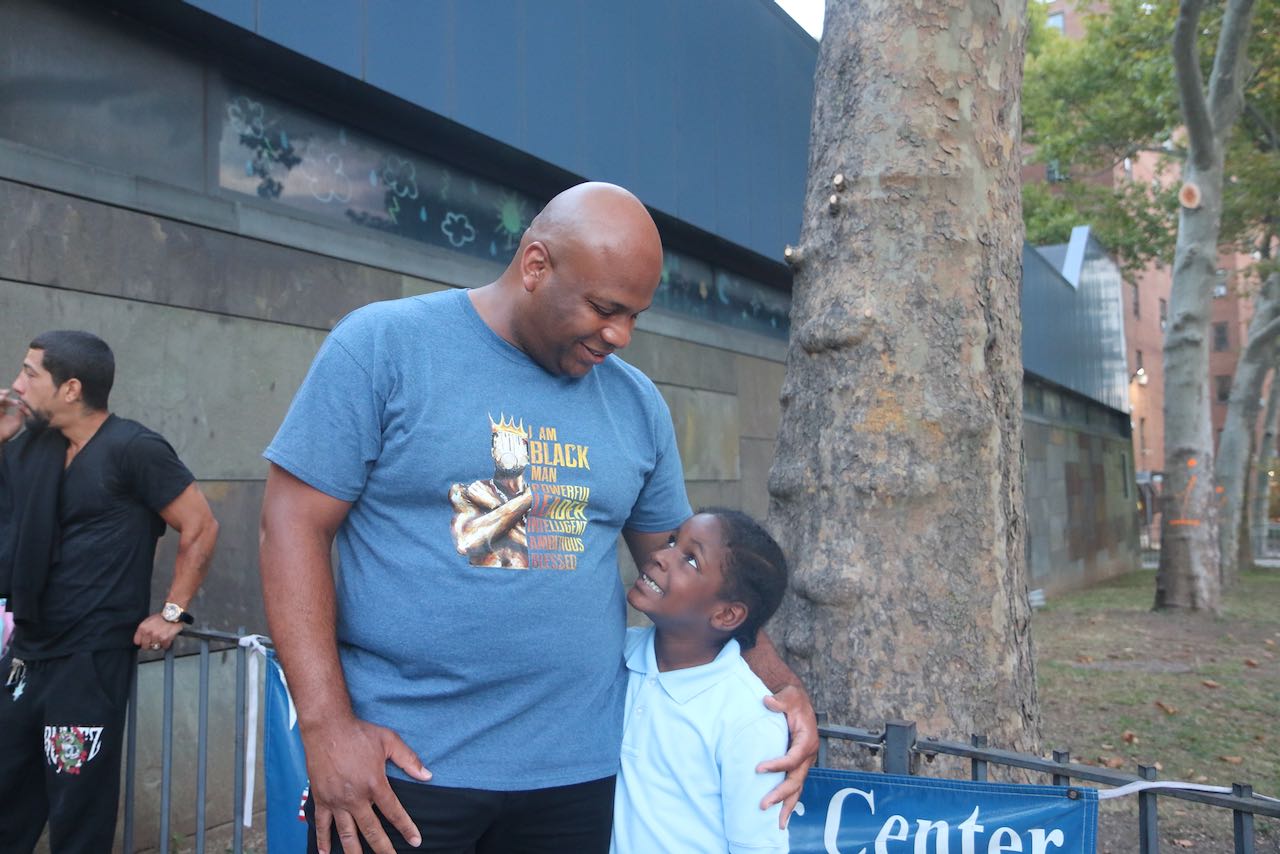 Dads and kids celebrate National Dads Take Your Child to School Day in ...