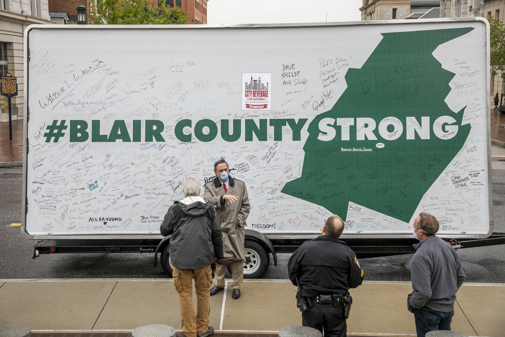 Billboard displayed at Capitol to try and end stay-at-home order during ...