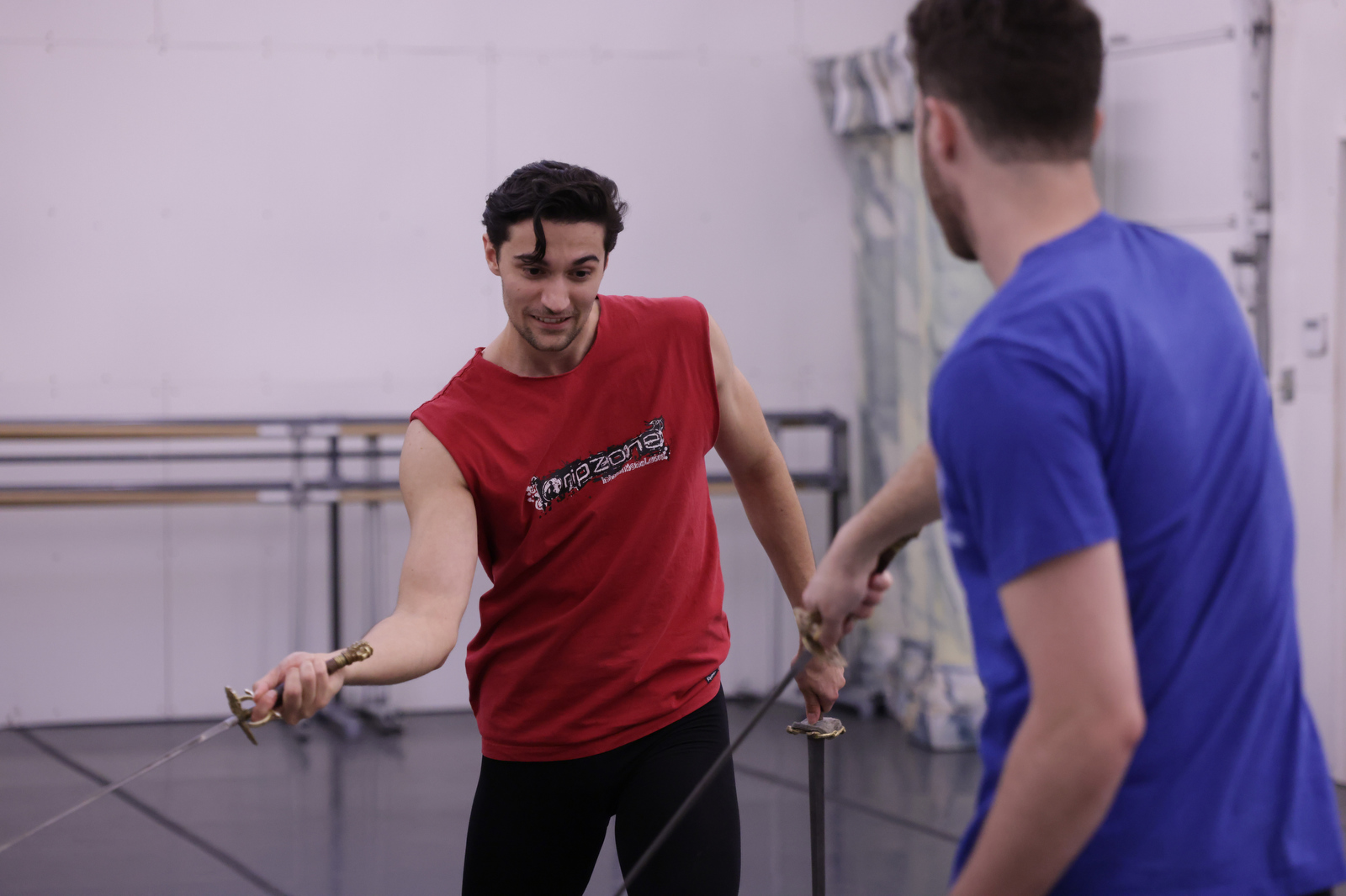Cleveland Ballet sword-fighting training - cleveland.com