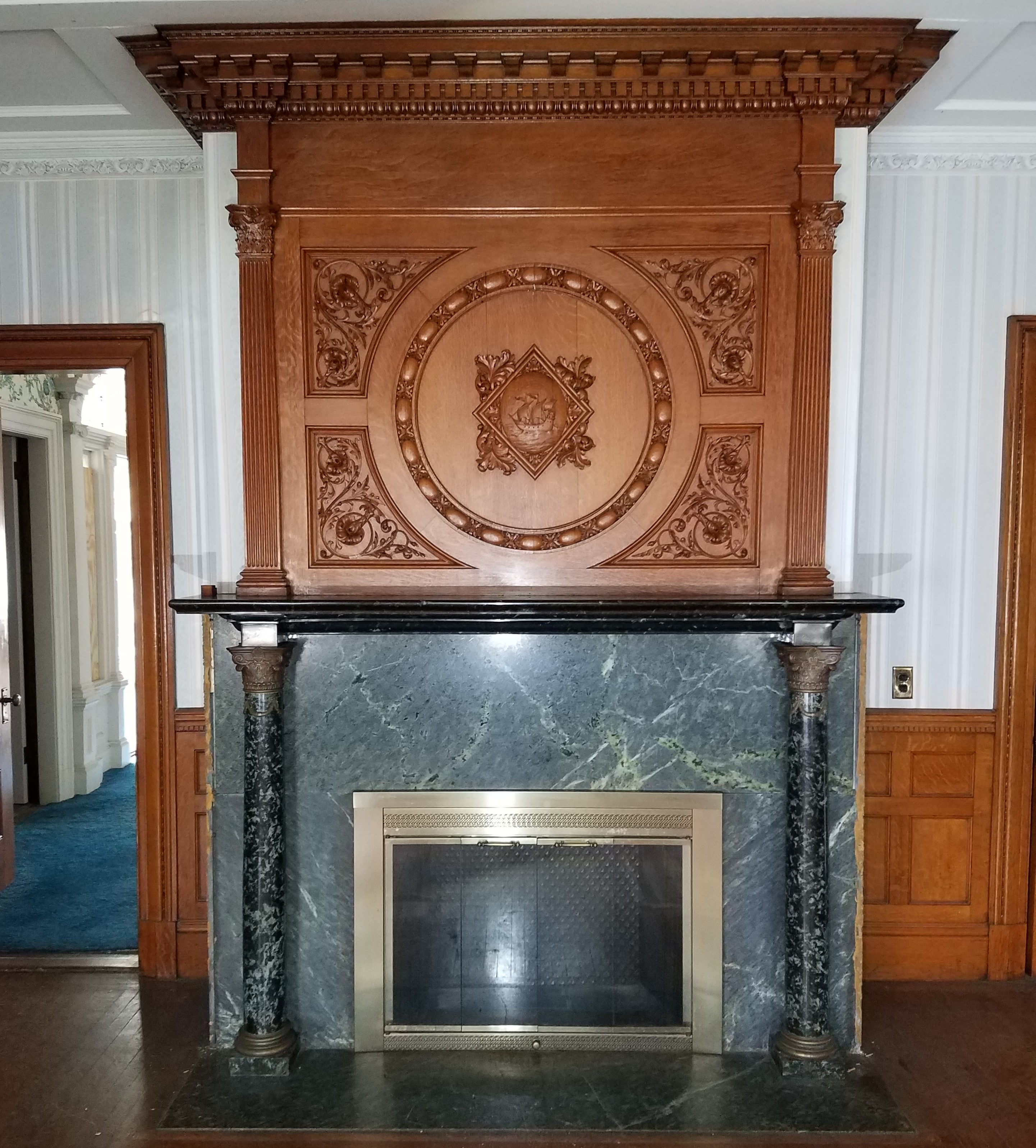 Antique Mansion Fireplace