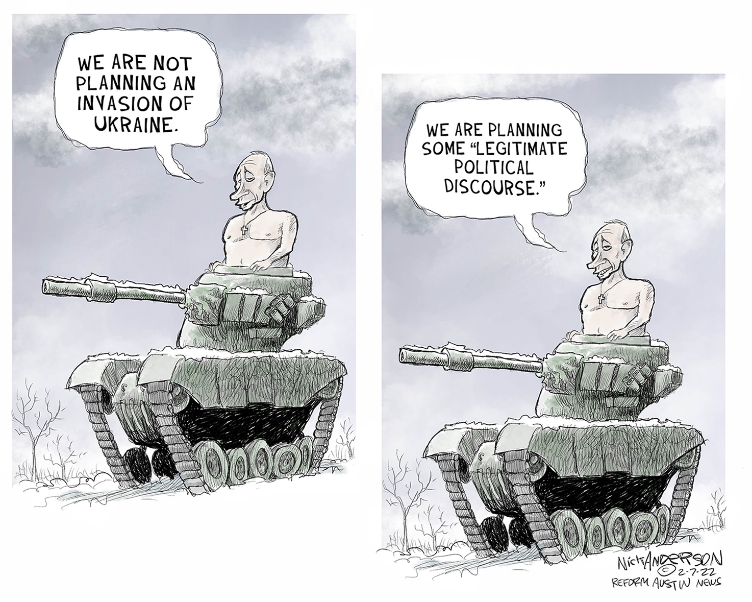 Editorial cartoons for Feb. 13 2022 - cleveland.com