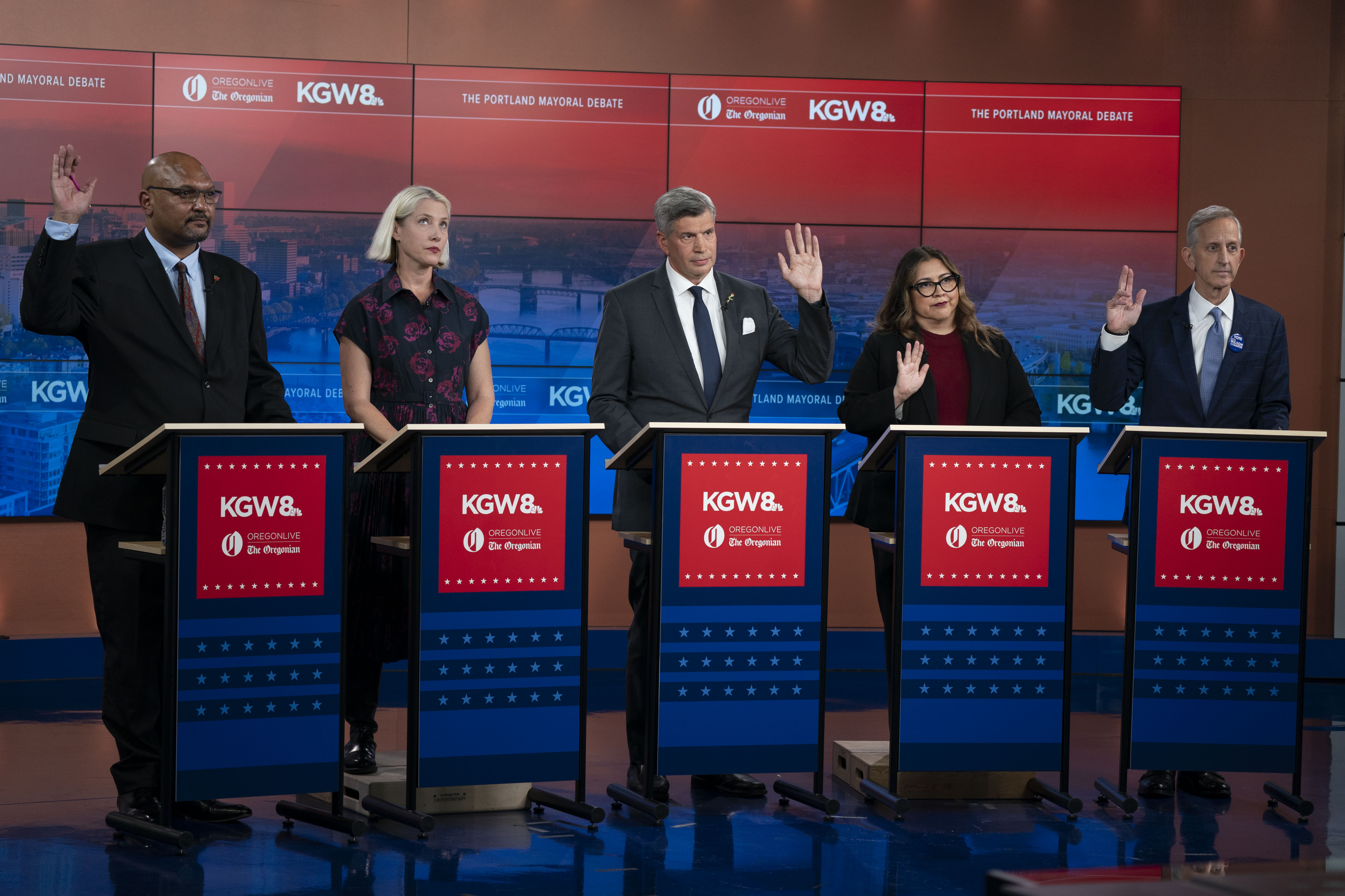 Oregonian KGW mayoral debate 2024 - oregonlive.com