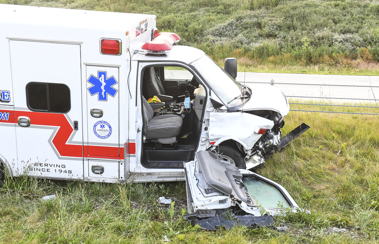 Driver dies in wrong-way collision with ambulance on Route 33 ...