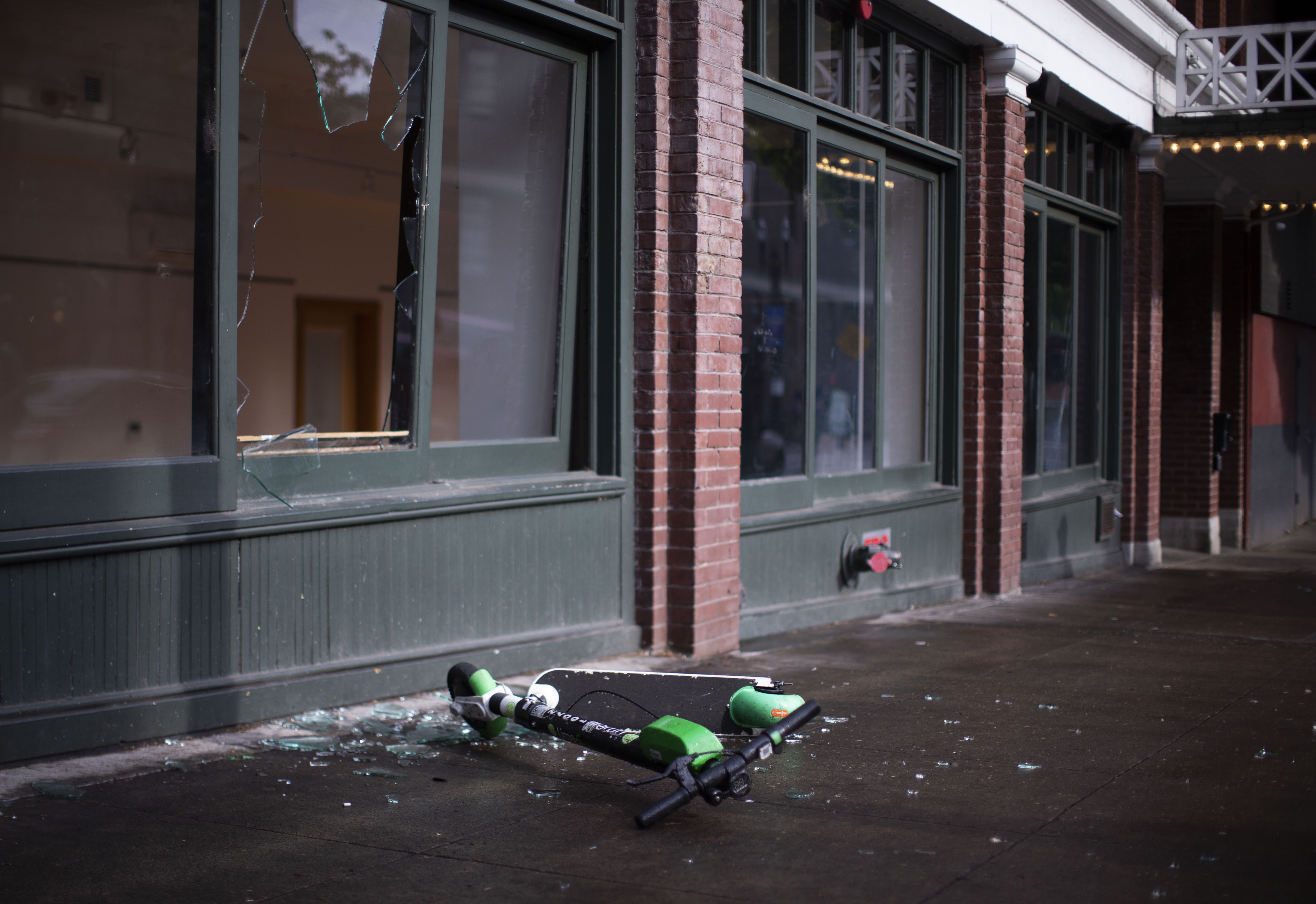 Aftermath of protests in Portland over death of George Floyd ...