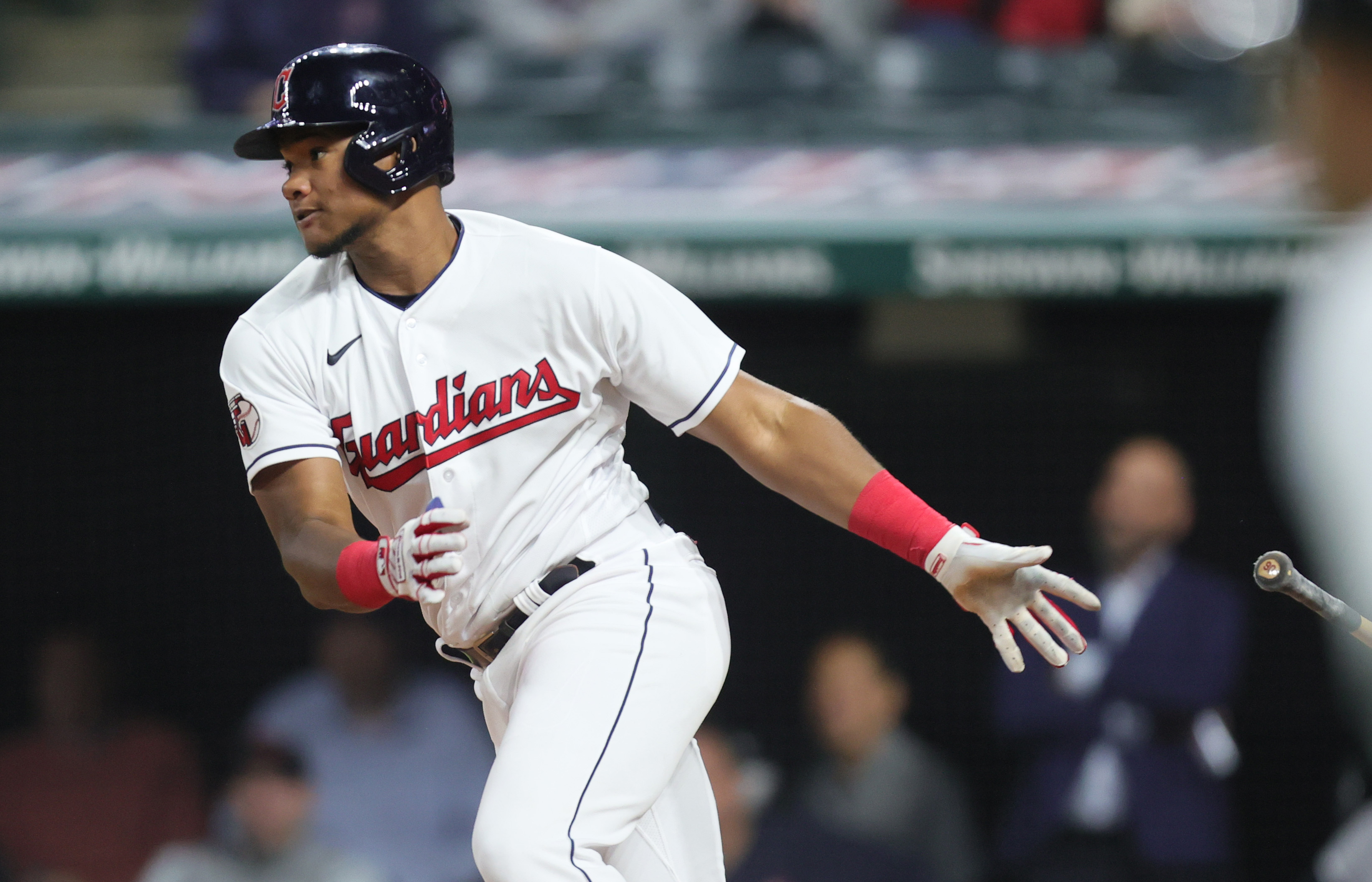 Cleveland Guardians vs. Texas Rangers in game 2 of a doubleheader, June ...
