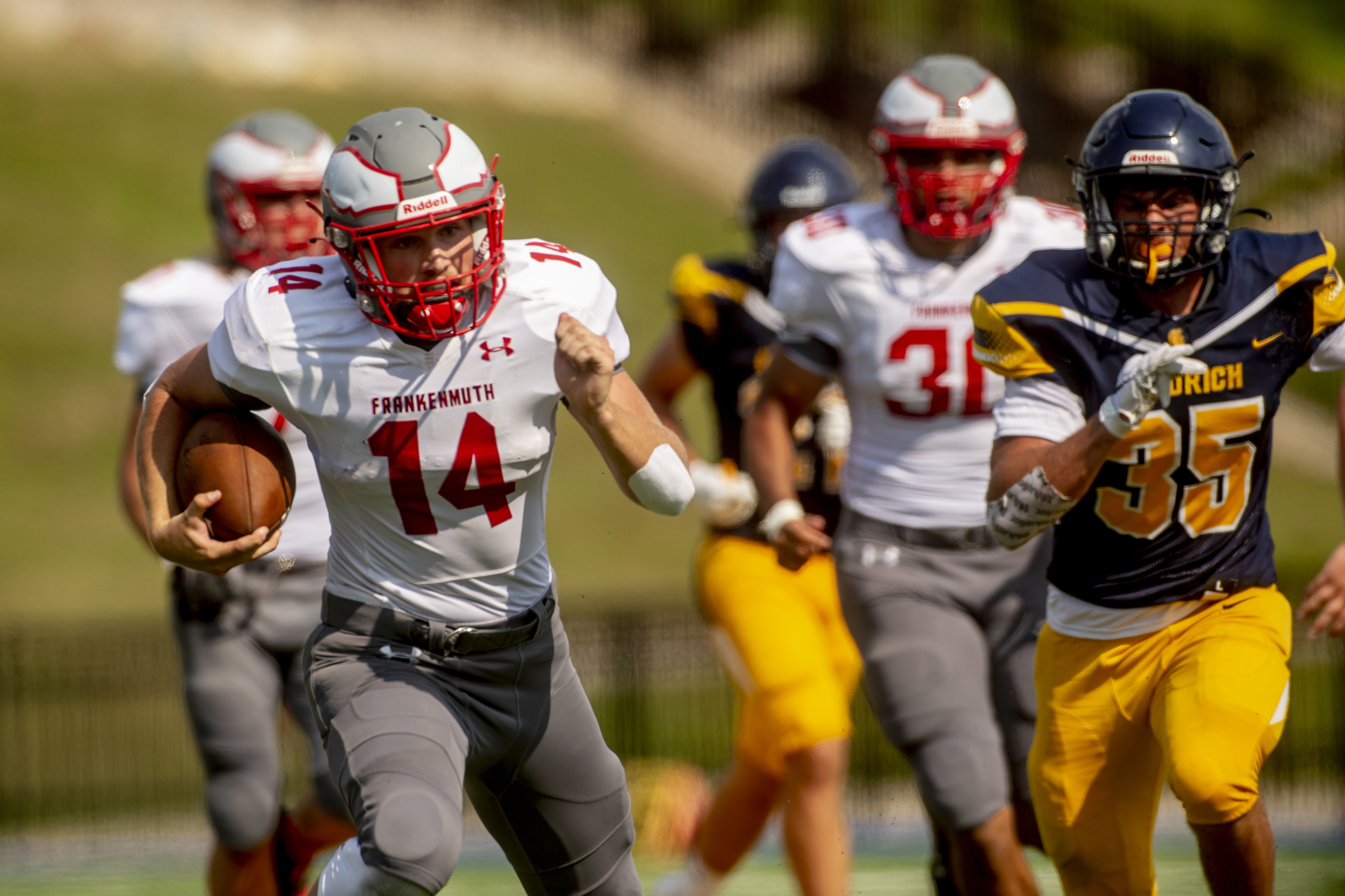 Goodrich plays Frankenmuth football in Vehicle City Gridiron Classic ...
