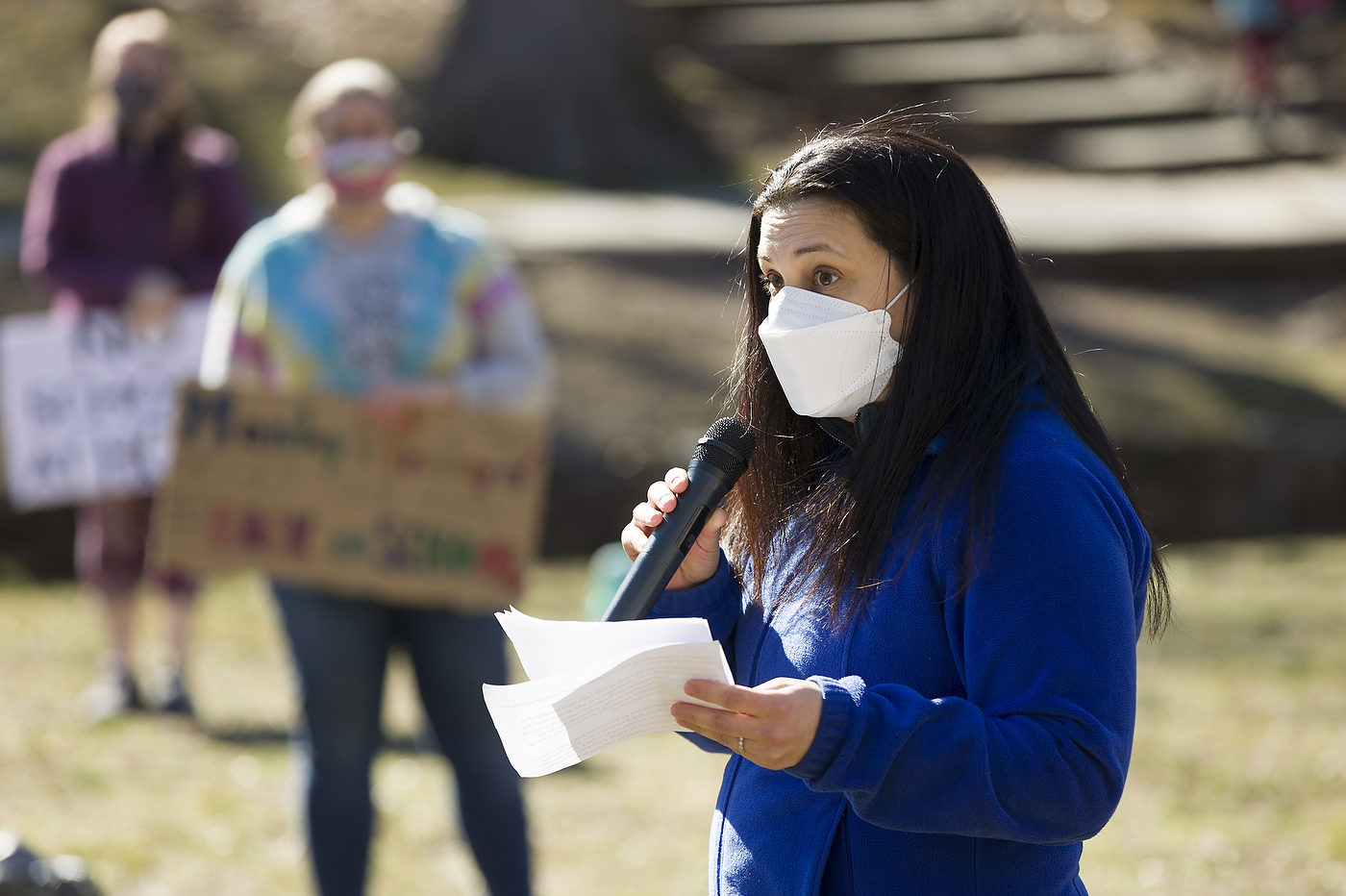 Protesters Mark A Full Year Of School Closures With Rally In Montclair ...
