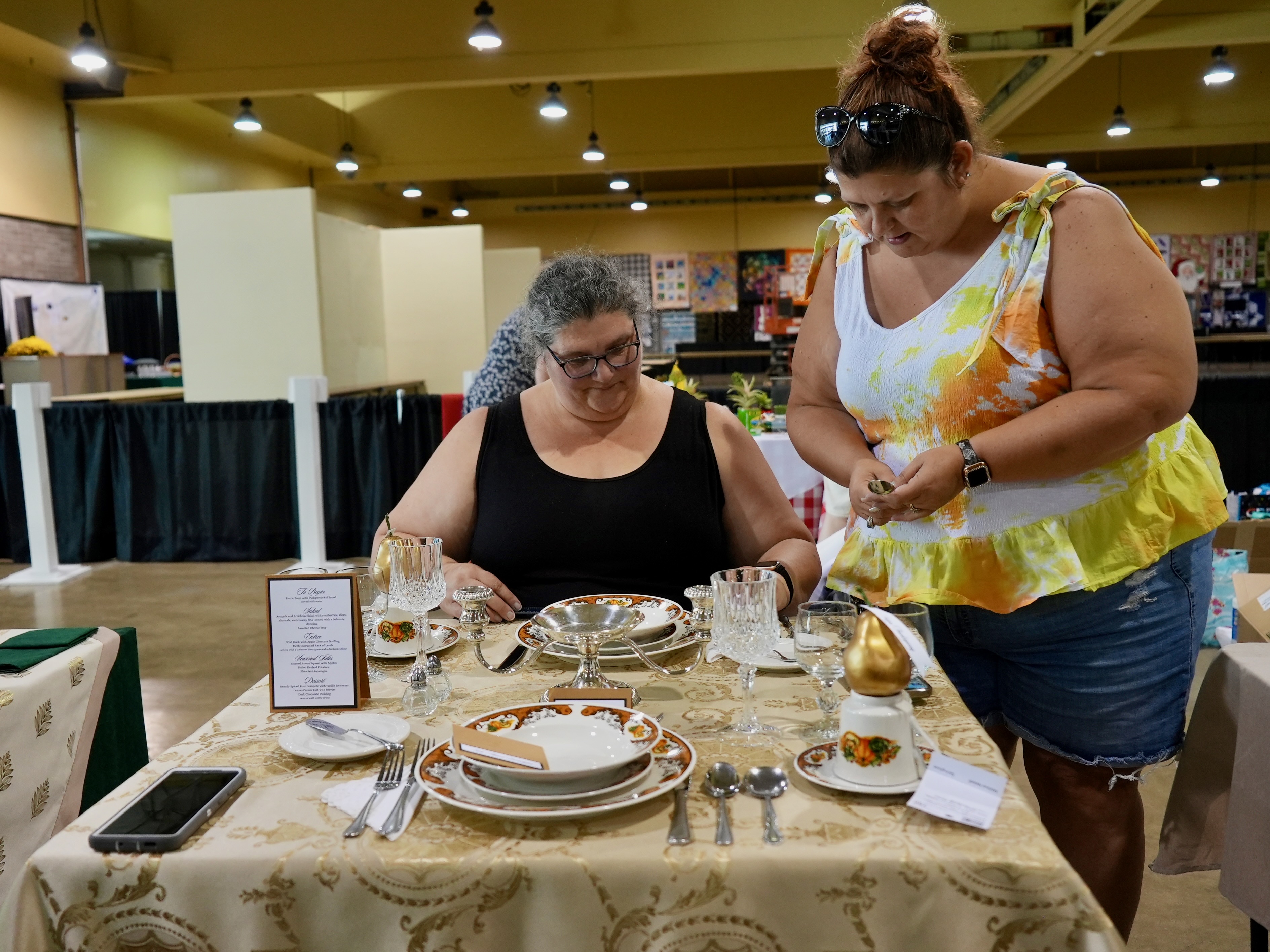 Competitive table setting at the Oregon State Fair - oregonlive.com