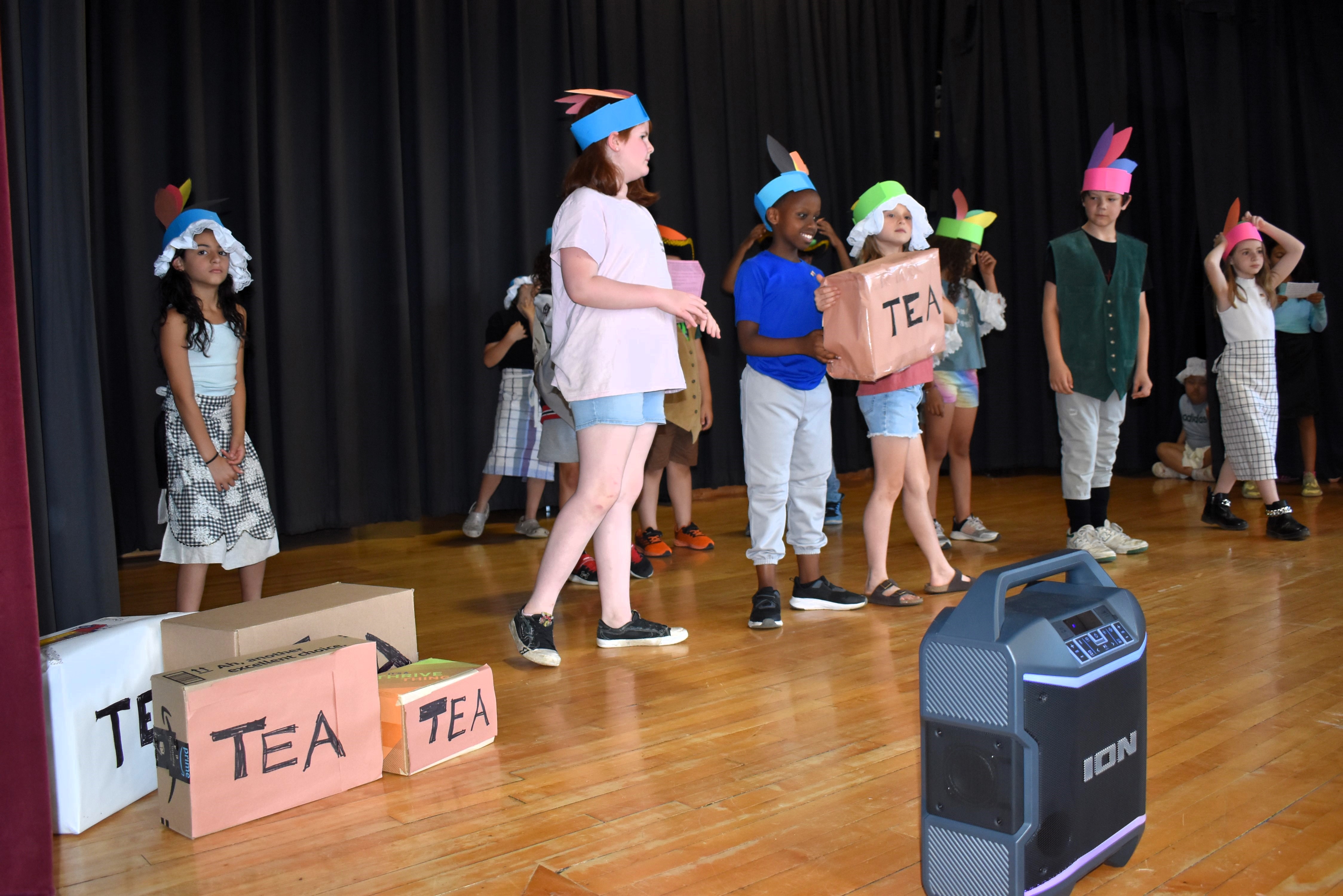 Third graders re-enact the Boston Tea Party - masslive.com