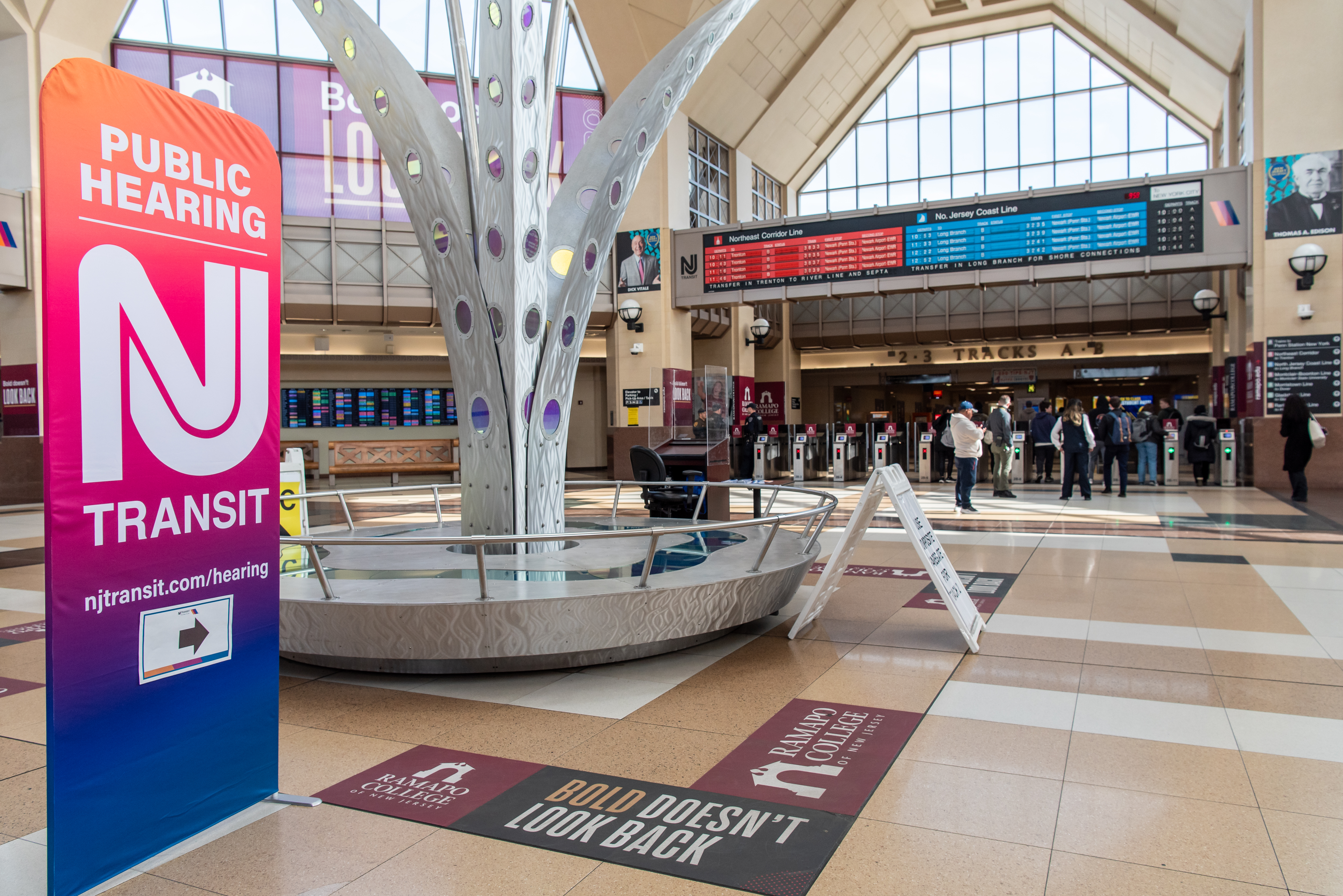 NJ Transit public hearing at Secaucus station on proposed fare hike ...