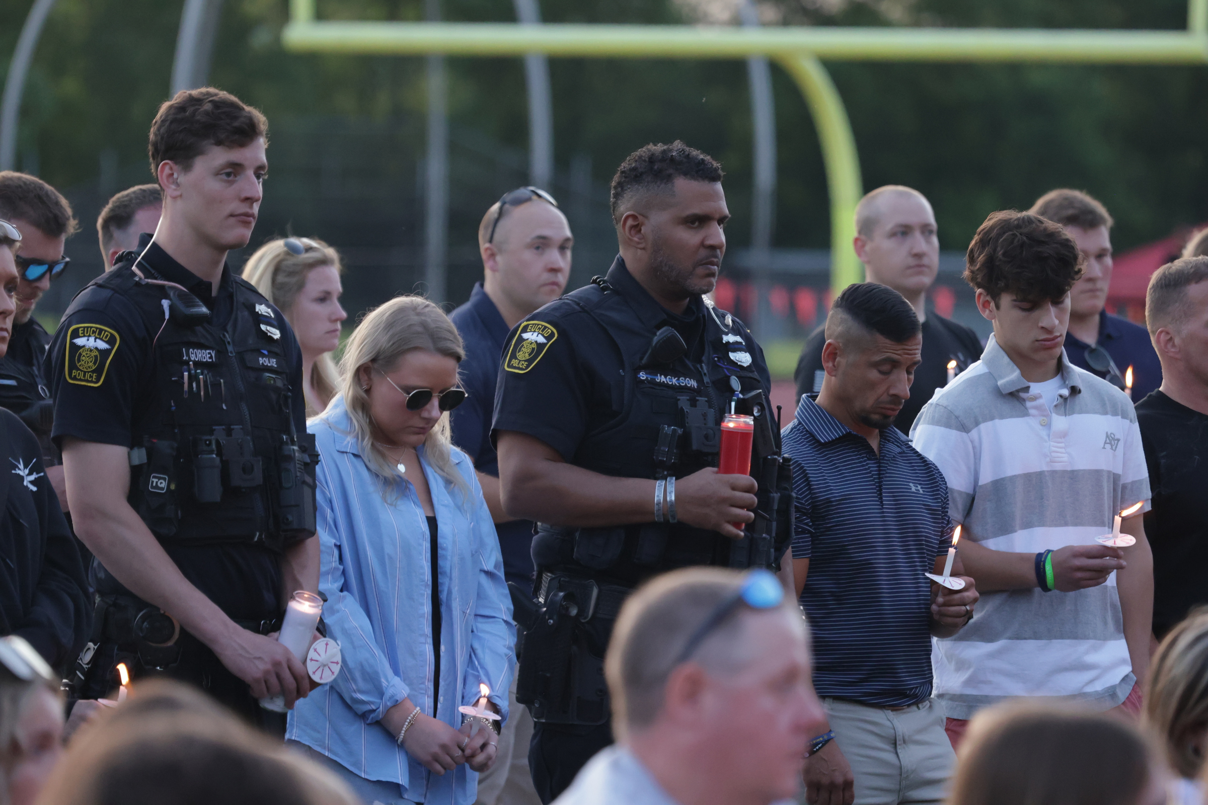 Candlelight vigil for Euclid police officer Jacob Derbin - cleveland.com