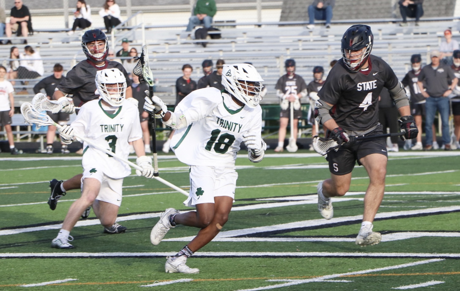 State College vs Trinity in Mid-Penn Conference boys lacrosse at COBO ...
