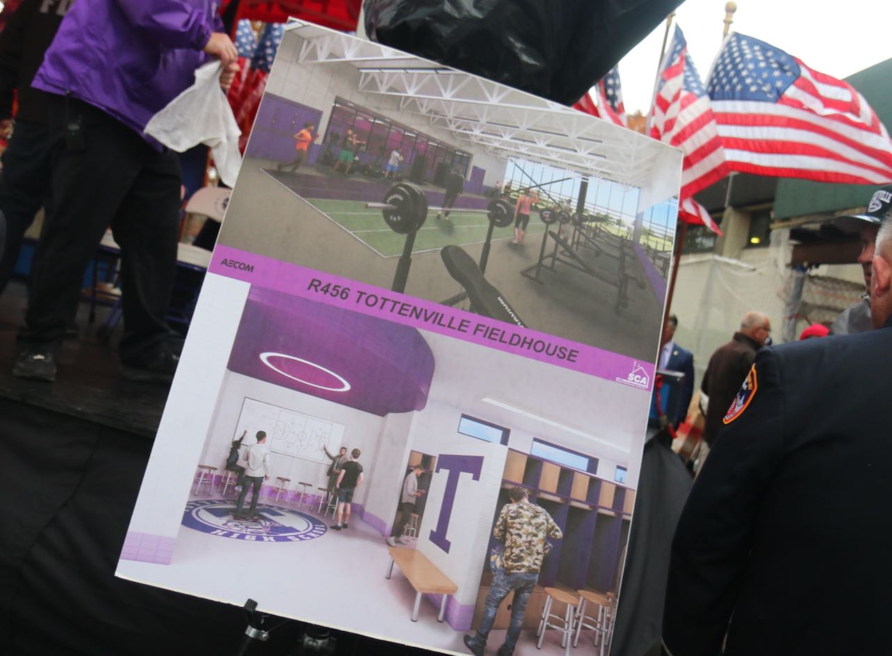 Tottenville H.S. breaks ground on new field house named in honor of ...