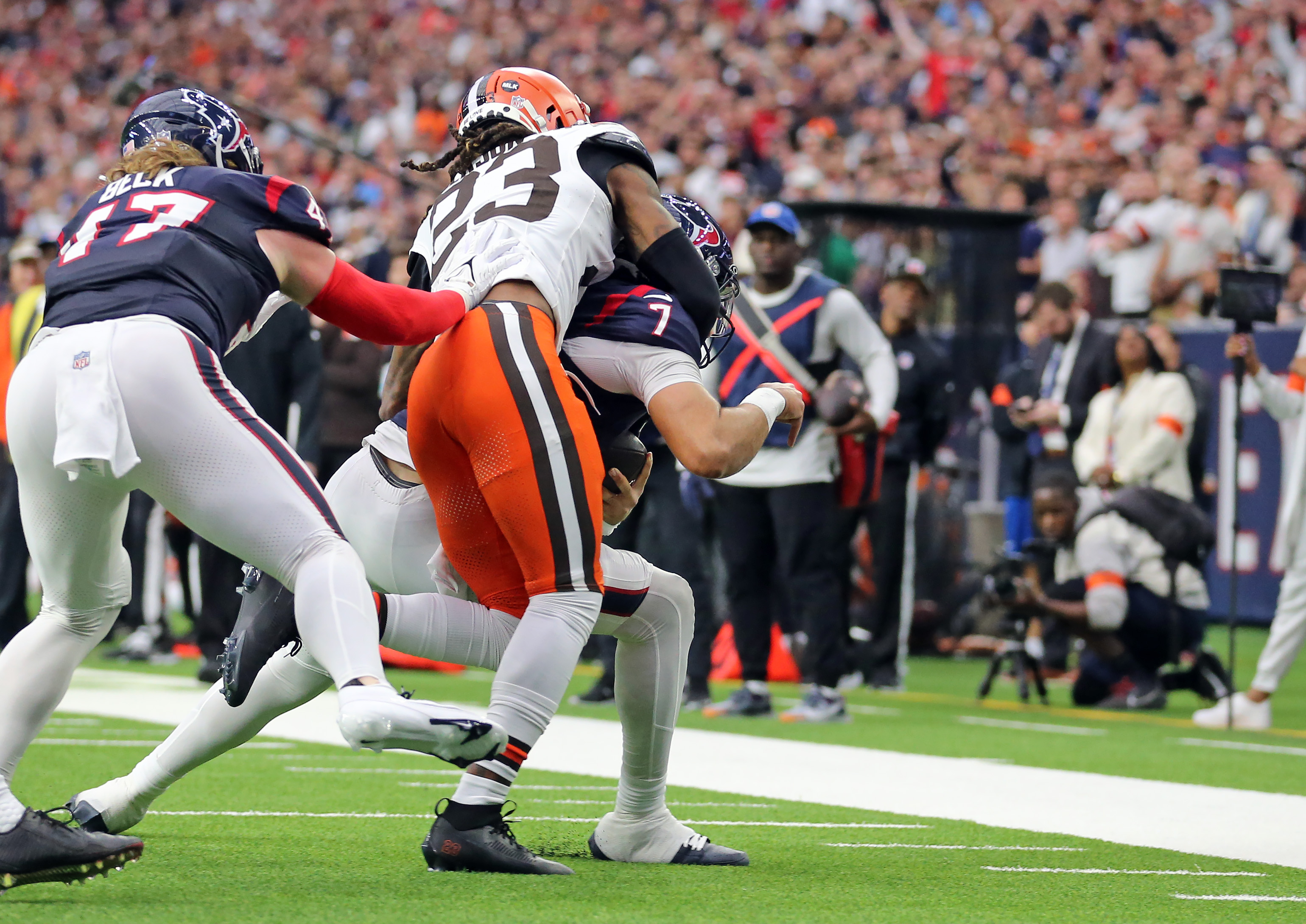 Houston Texans quarterback C.J. Stroud vs. the Cleveland Browns ...