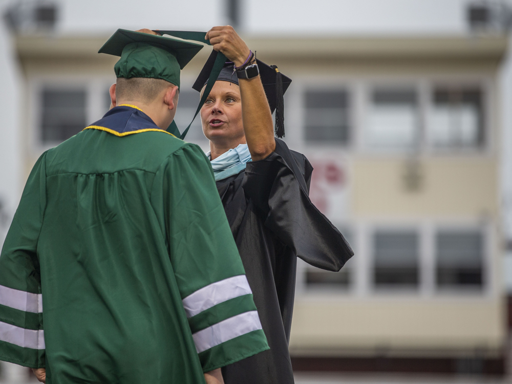 Central Dauphin 2020 seniors go through belated graduation - pennlive.com
