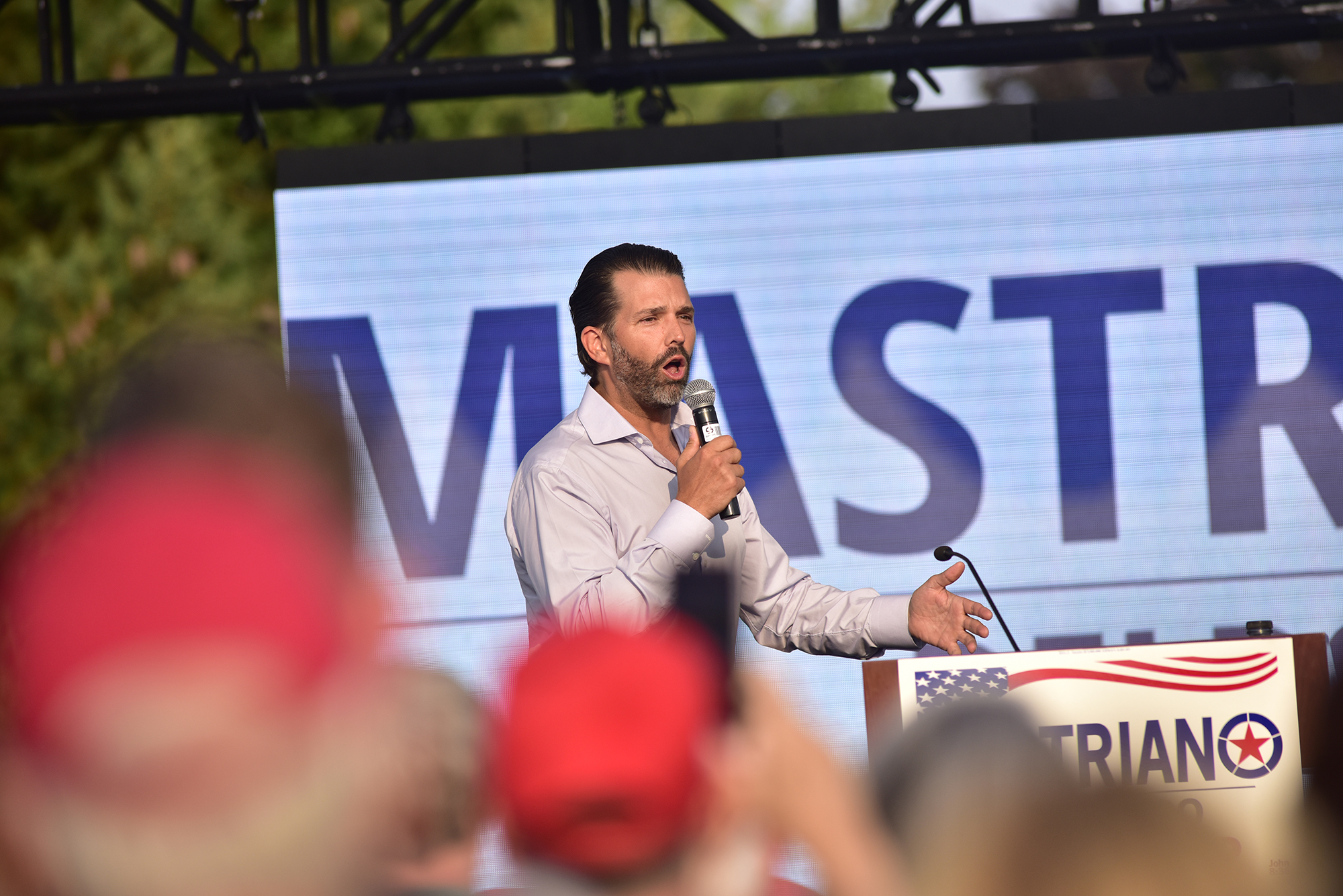 Republican governor candidate Doug Mastriano campaigns with Donald ...