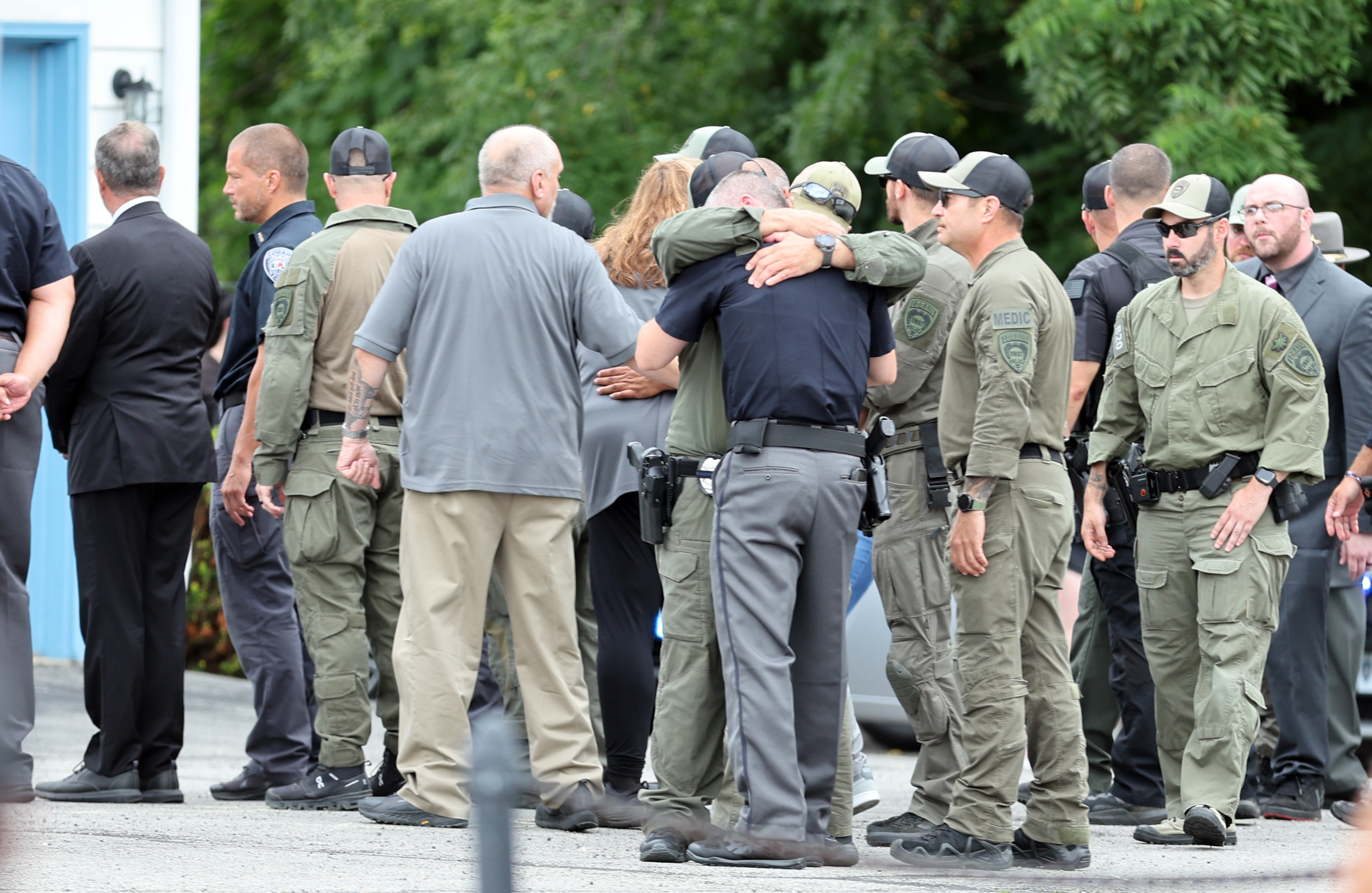 Police procession for slain Lorain police officer Phillip Wagner, July ...
