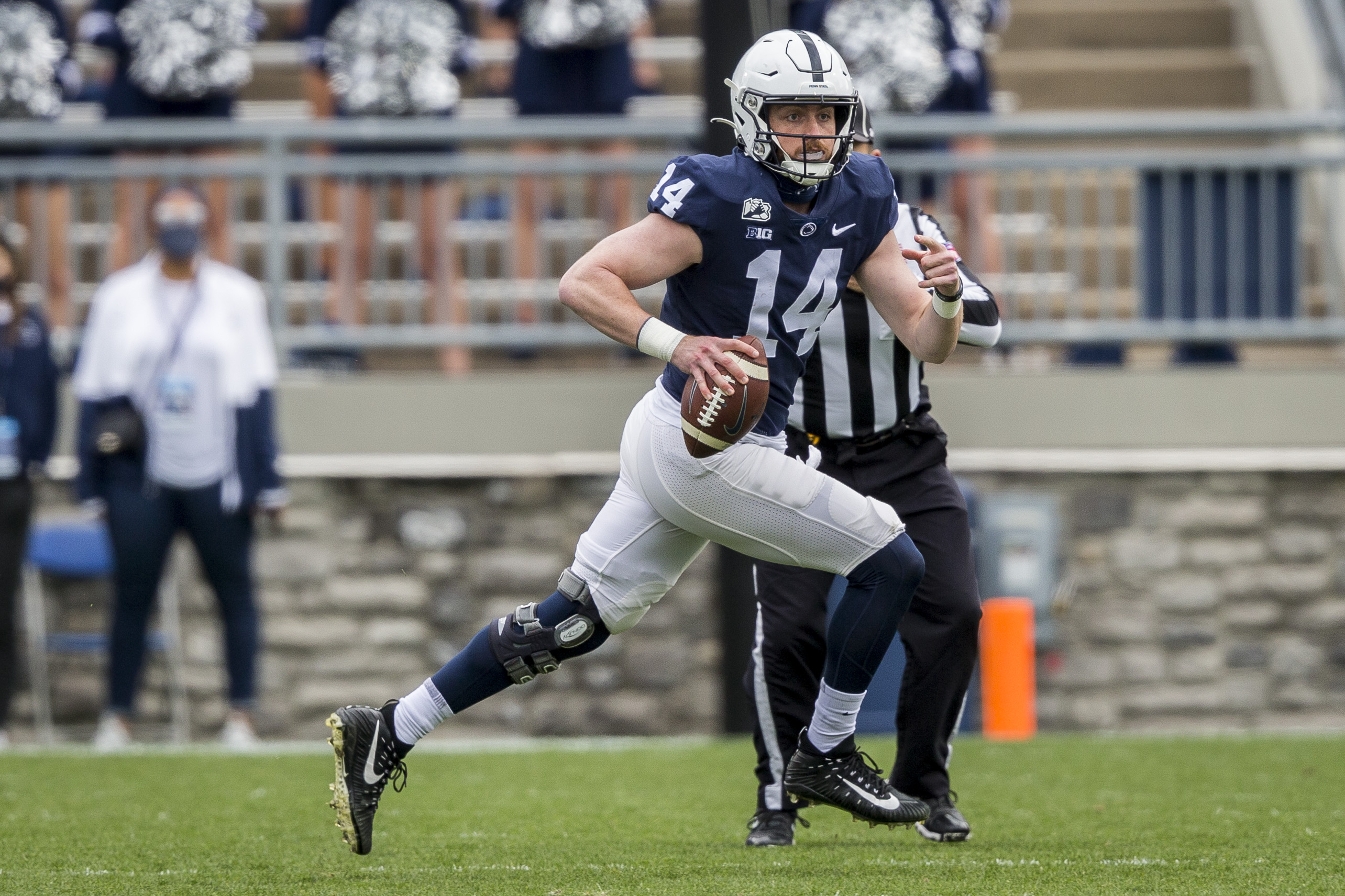 Penn State football practice at Beaver Stadium, April 17, 2021 ...