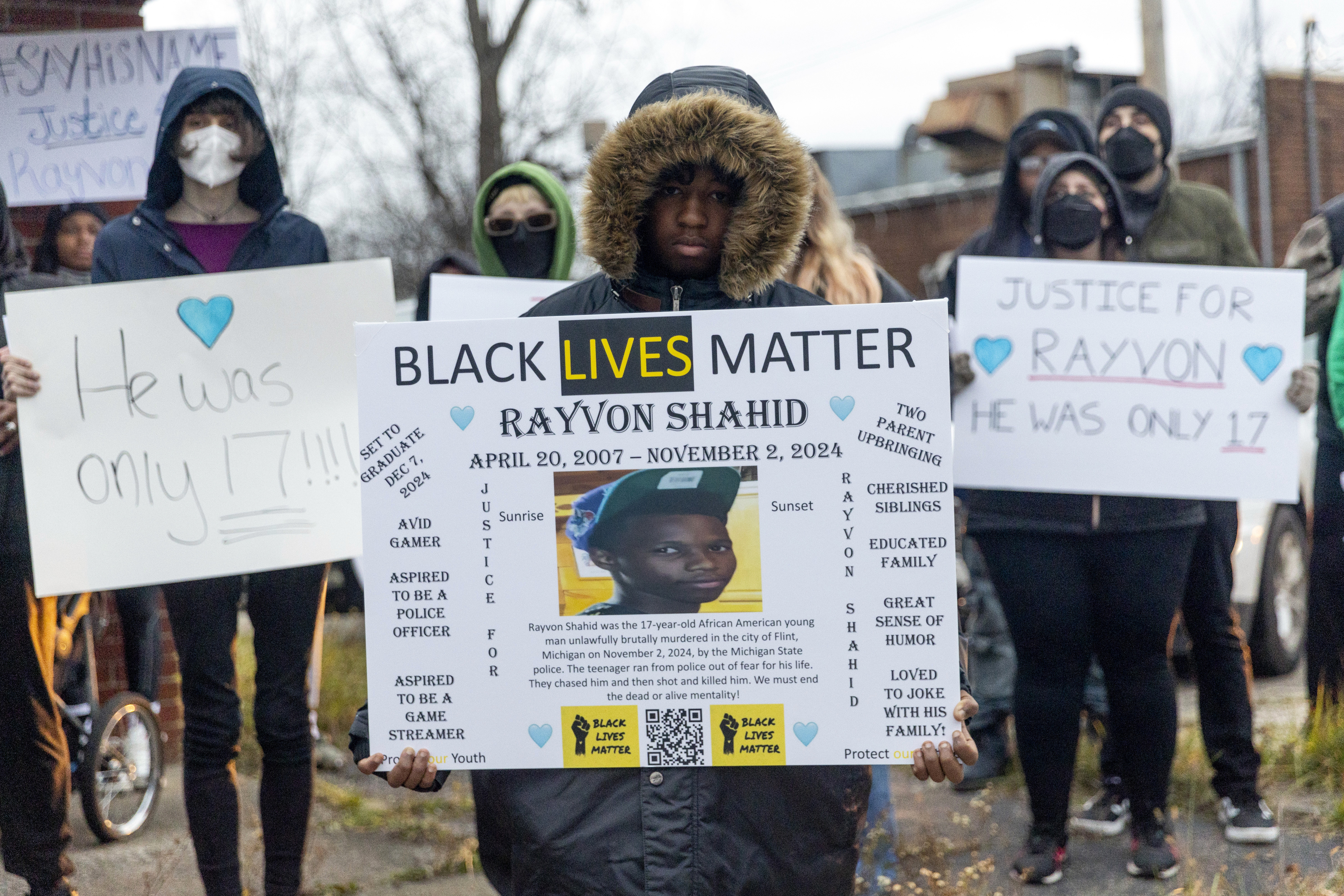 Vigil honors the life of Rayvon Shahid on Flint's north side - mlive.com
