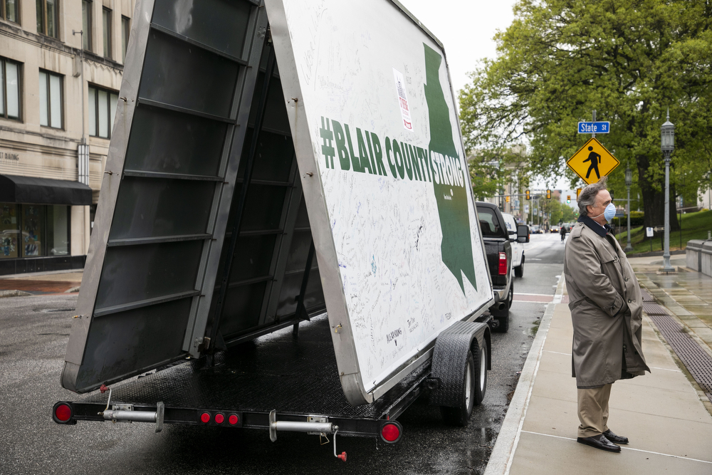 Billboard displayed at Capitol to try and end stay-at-home order during ...