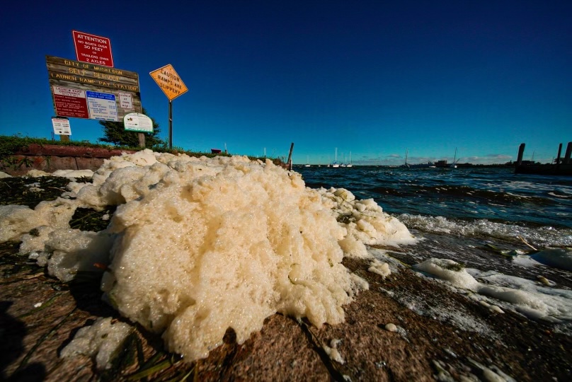 Testing finds PFAS in Muskegon Lake foam - mlive.com