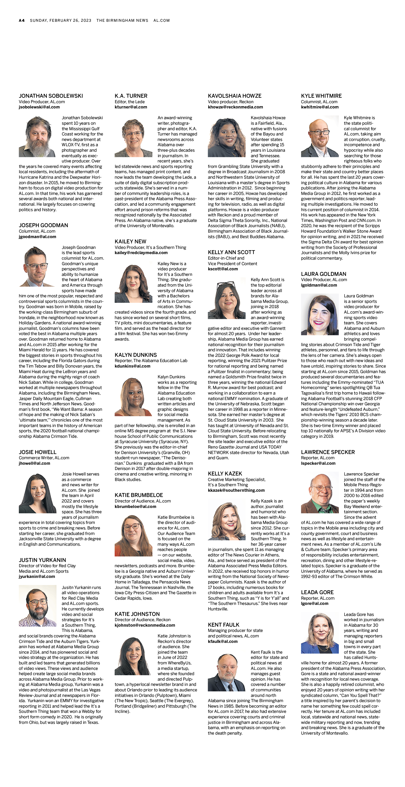 Final editions of The Birmingham News, The Huntsville Times and Press ...