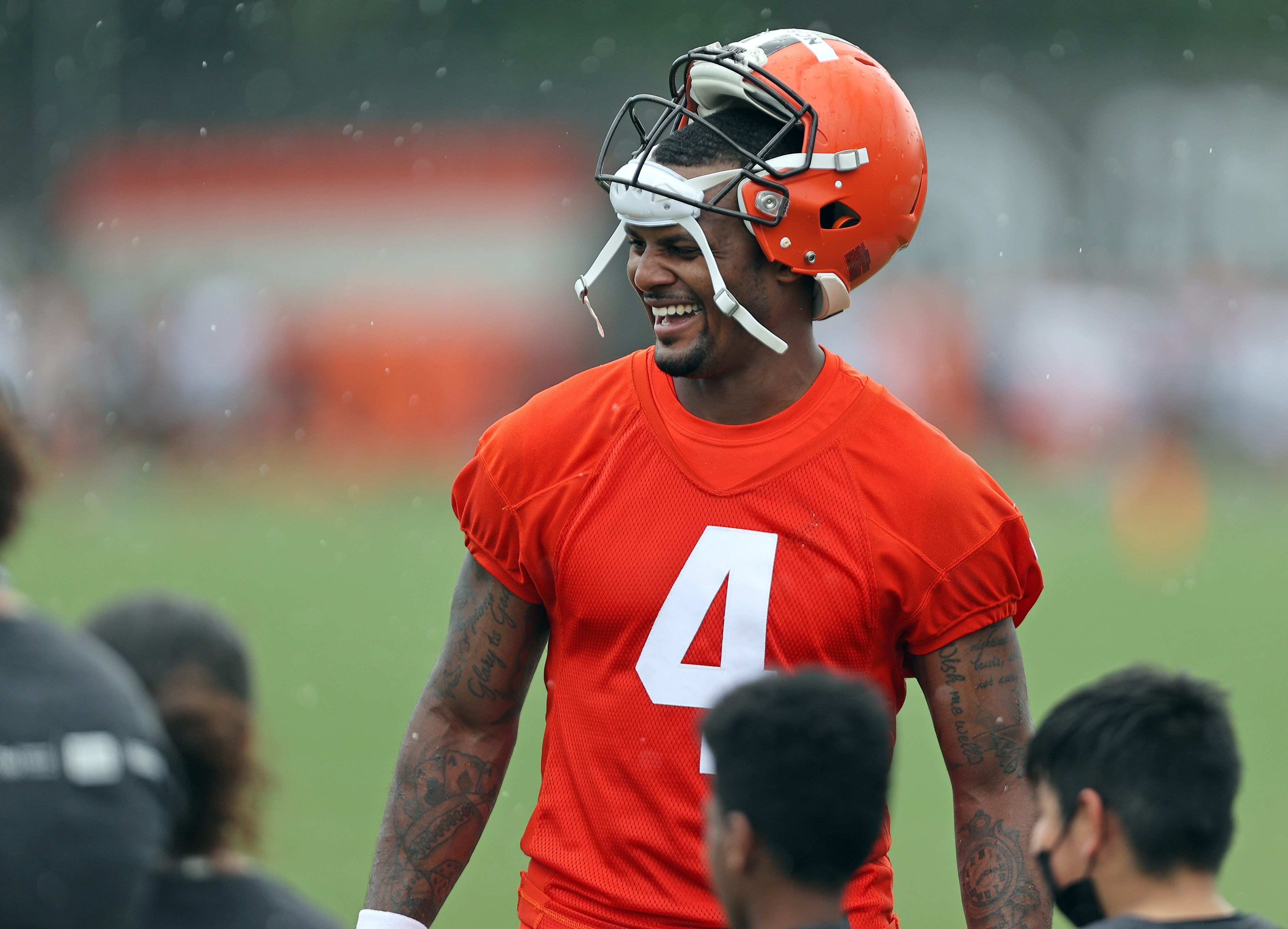 Cleveland Browns quarterback Deshaun Watson in practice - cleveland.com