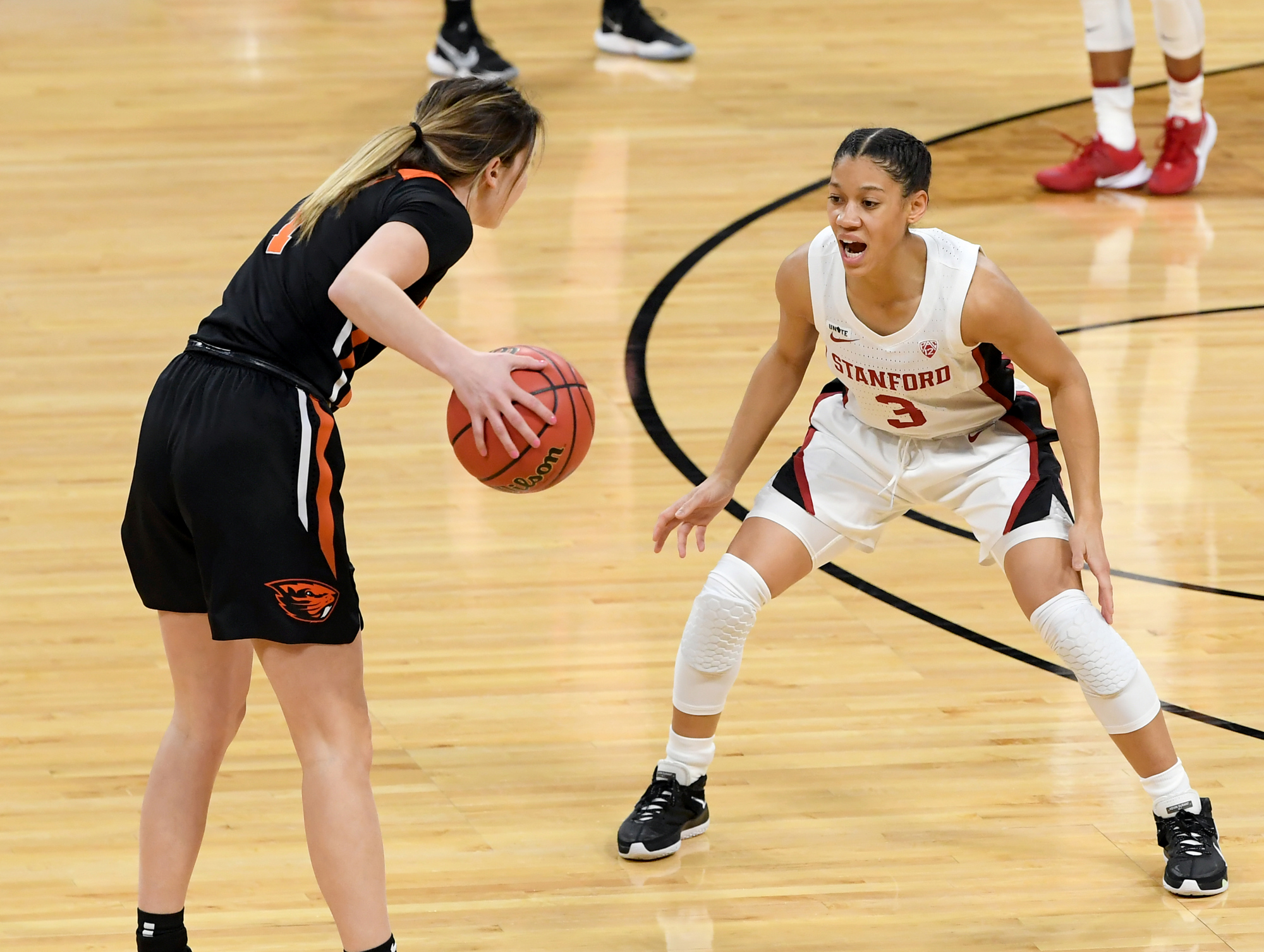Oregon State vs. Stanford at Pac-12 women's basketball tournament ...