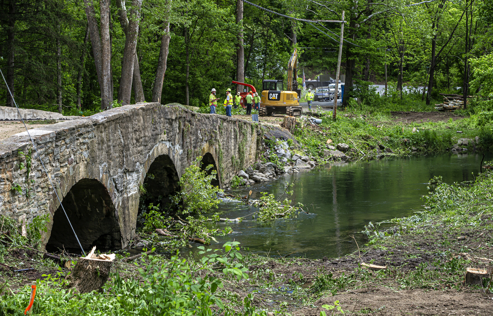 Lebanon County 150-year-old stone masonry arch bridge being replaced ...
