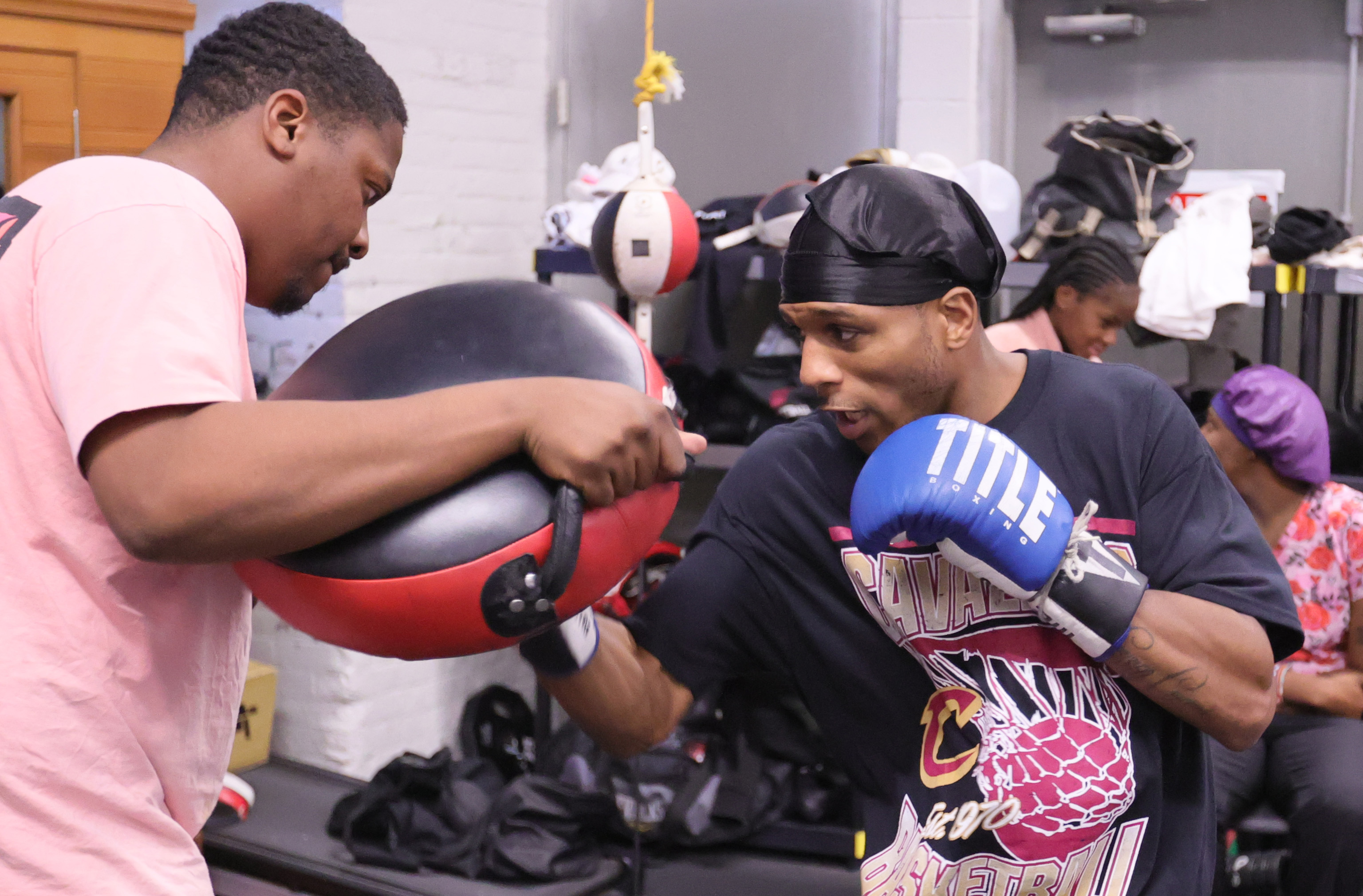 Boxer Montana Love works out with undercards preparing for hometown ...
