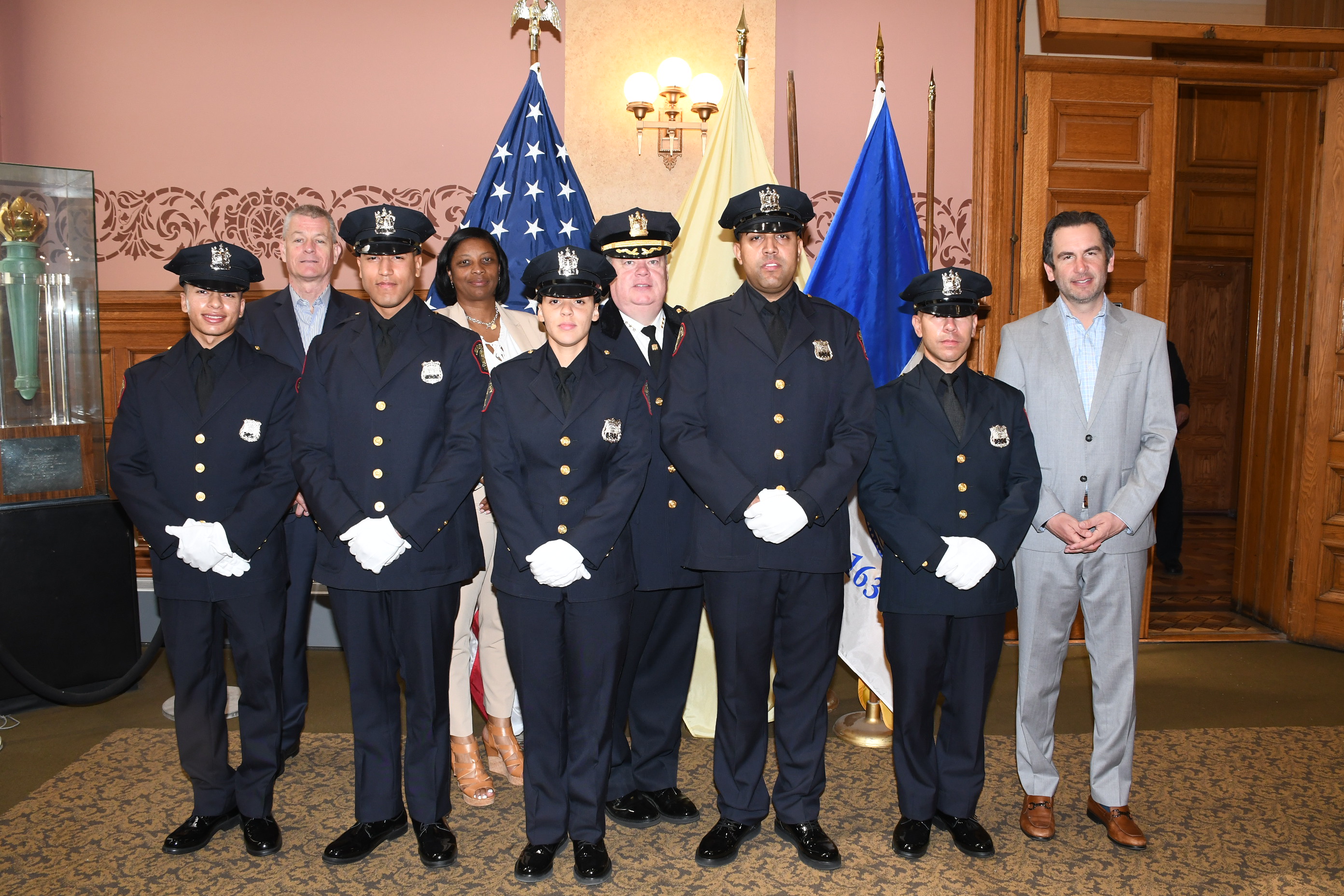 5 sworn into Jersey City Police Department, June 13, 2024 - nj.com