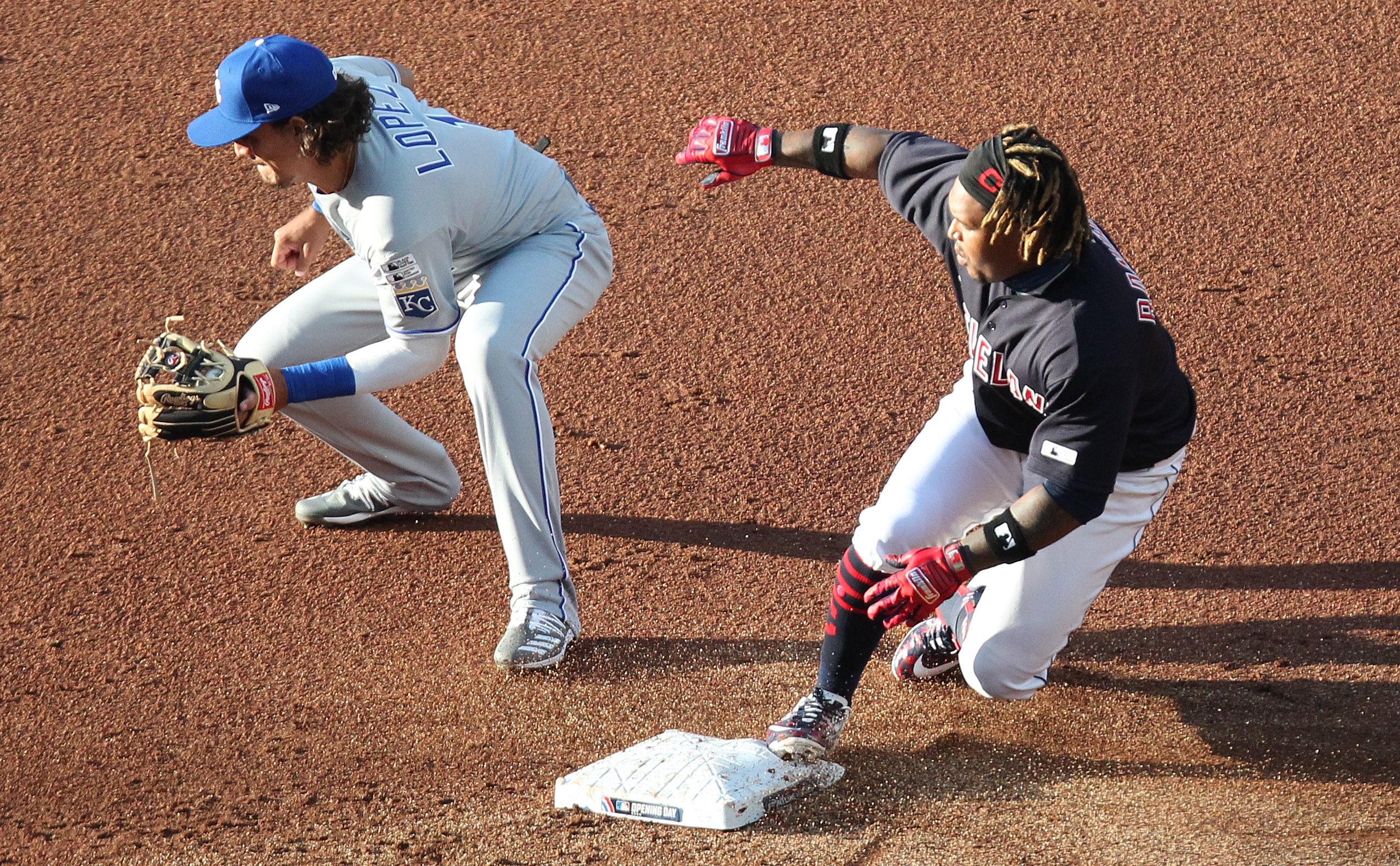 Cleveland Indians home opener against the Kansas City Royals, July 24 ...