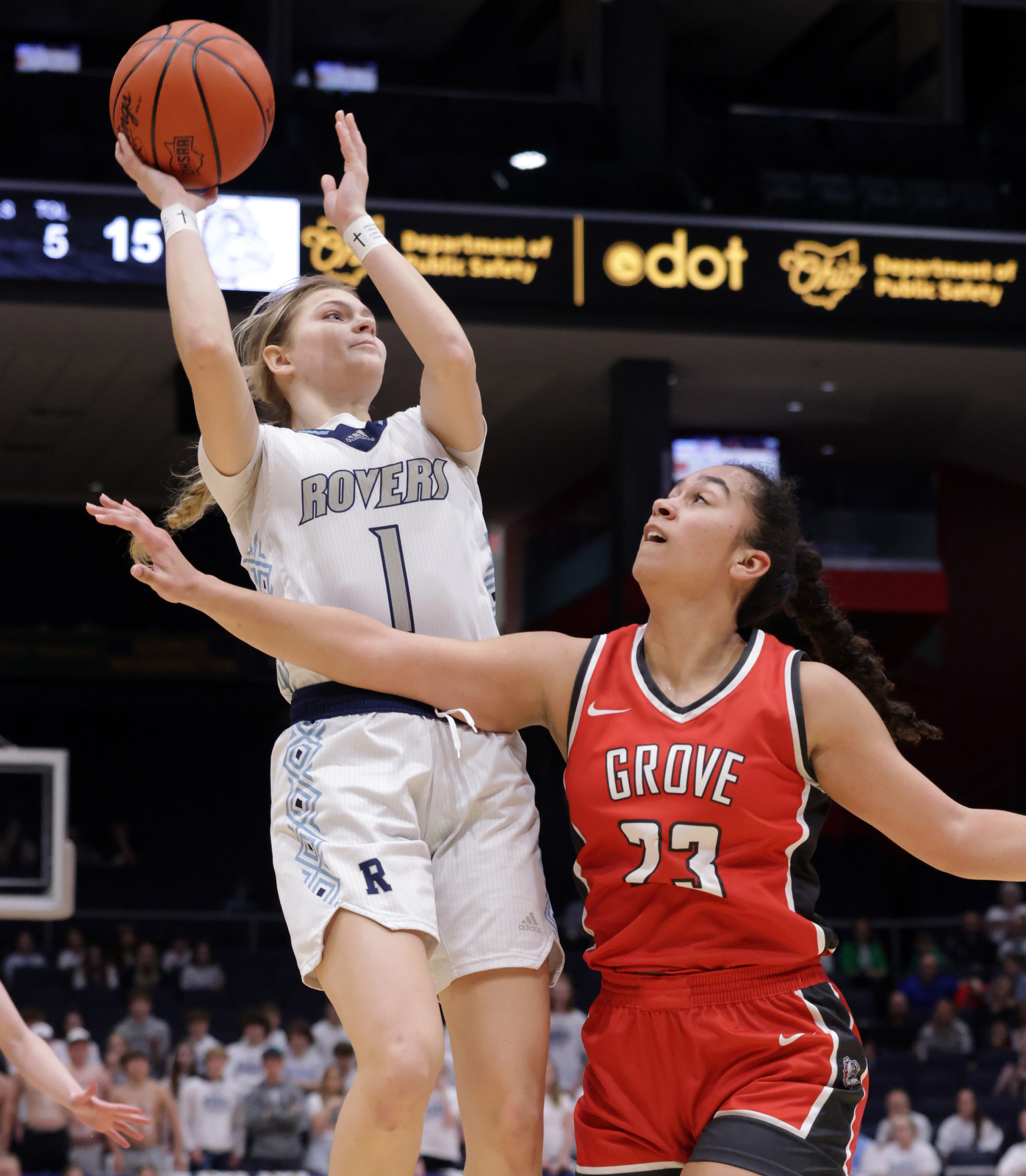 Rootstown vs Columbus Grove, Div VI, girl's basketball finals ...