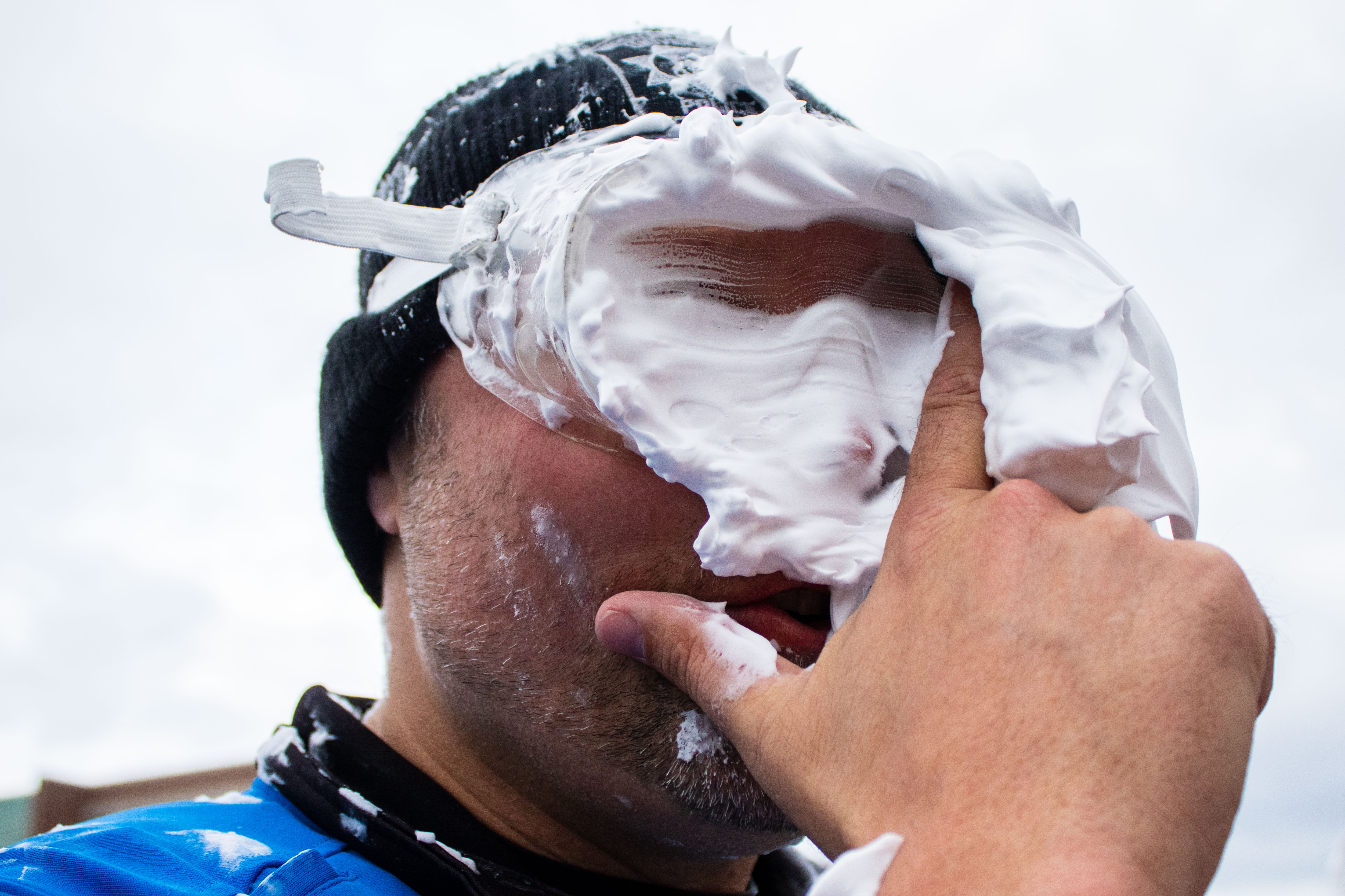 Students throw pies at Western Michigan officers for fundraising ...