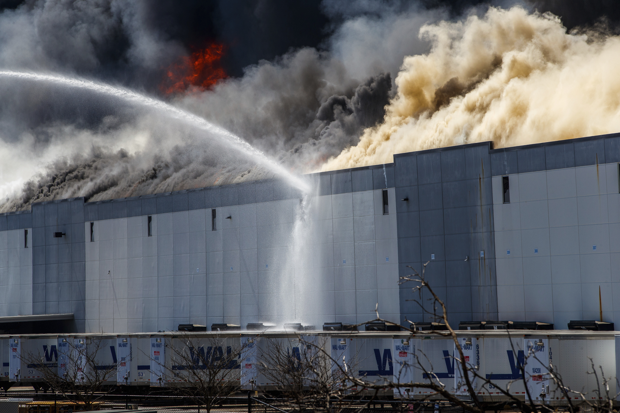 Fire at Walmart Distribution Center in Indiana - pennlive.com