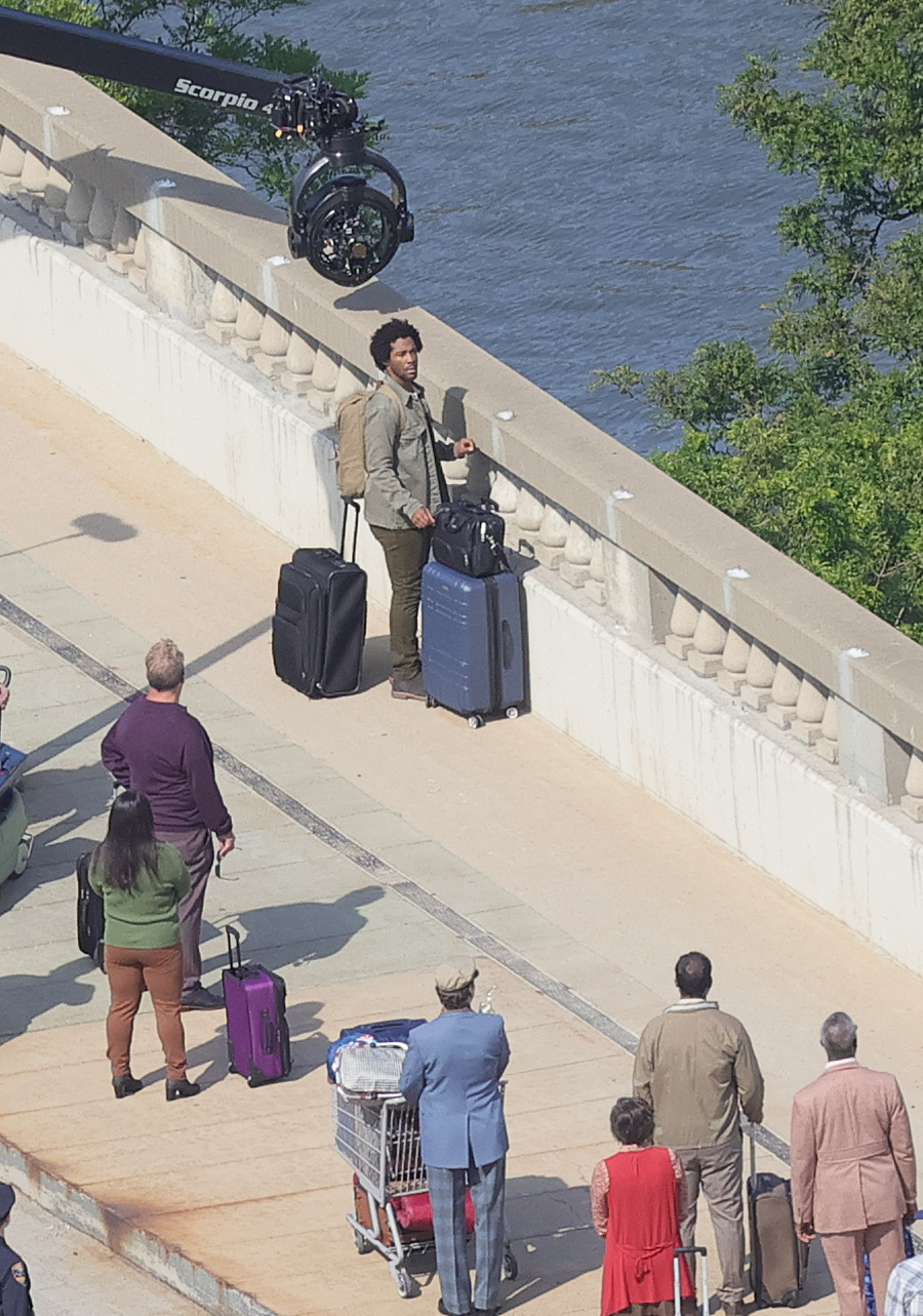 Superman movie takes over the Detroit-Superior Bridge for filming, July ...