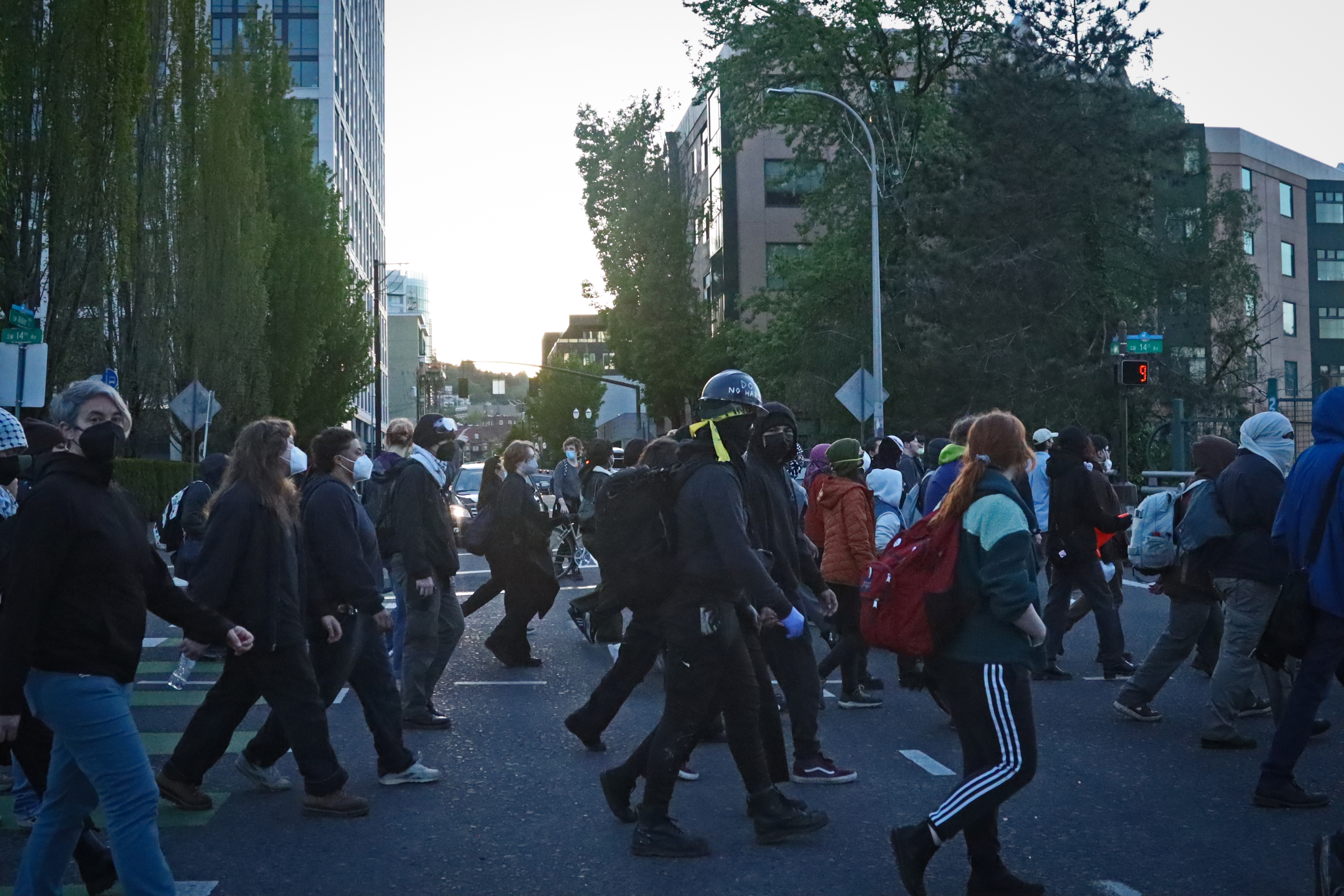 Portland State University pro-Palestine protest May 2, 2024 ...