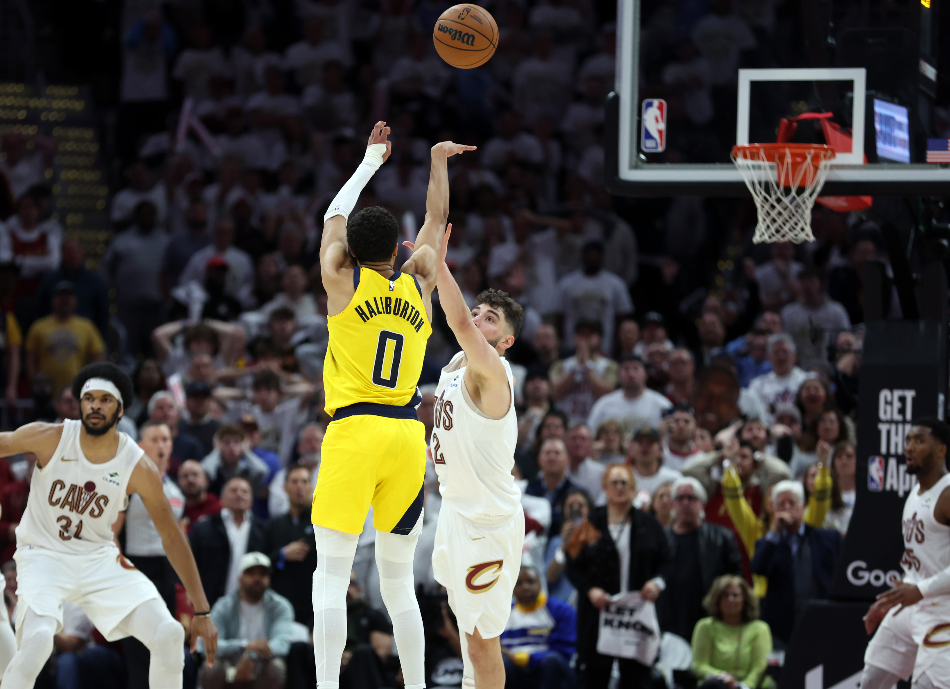 Cleveland Cavaliers vs. Indiana Pacers in game 2 of the Eastern ...