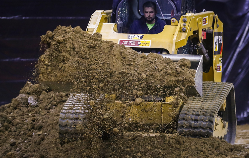 Prepping for Monster Jam at PPL Center on Feb. 24, 2022 ...