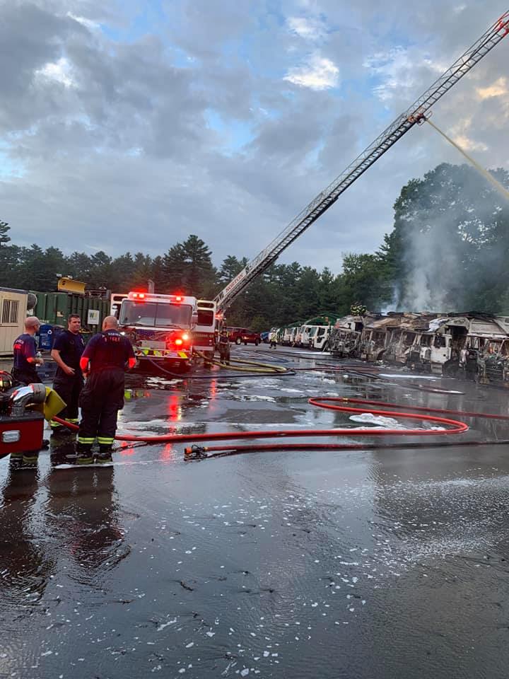 Multiple garbage trucks set on fire in Norton Tuesday morning ...