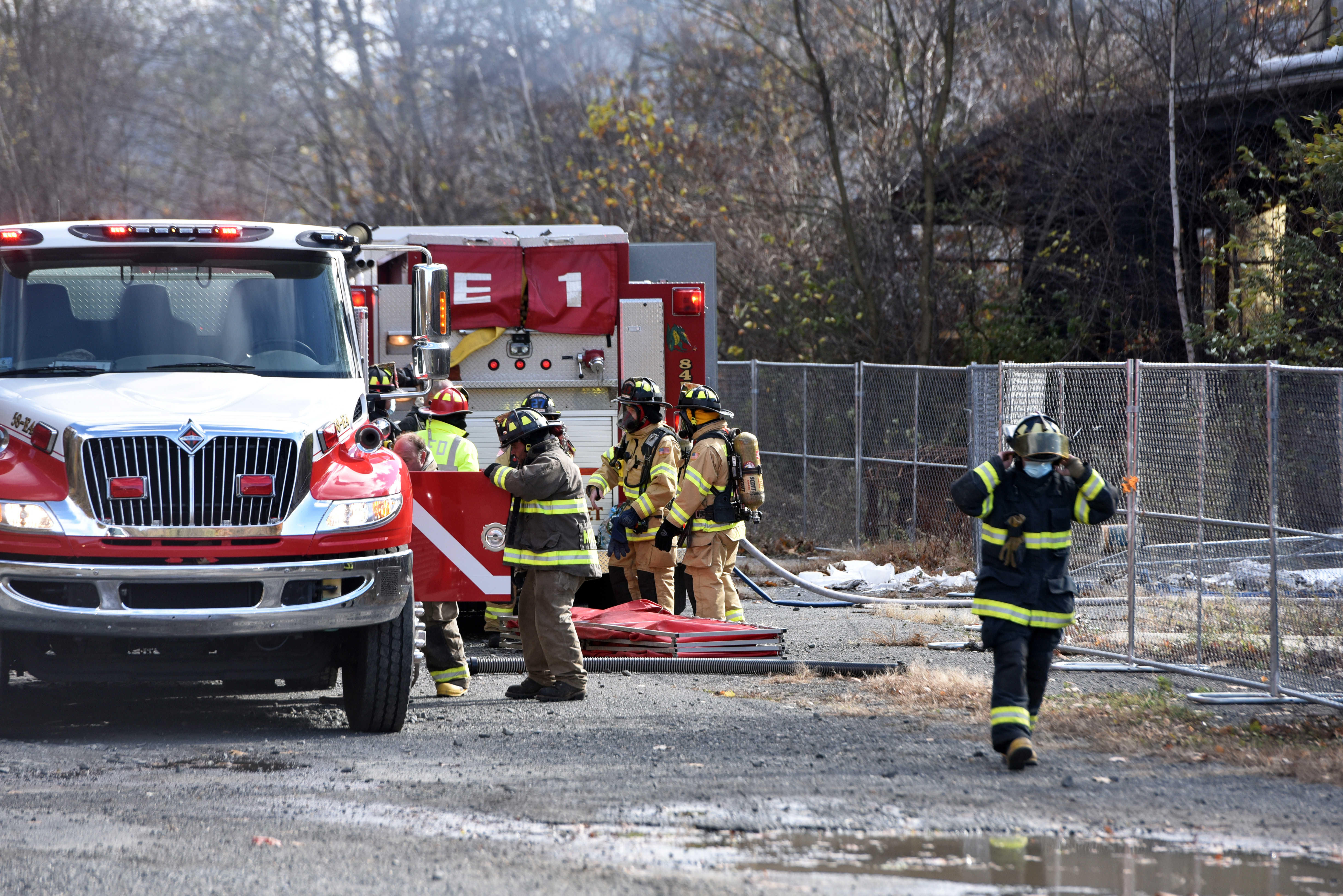 Firefighters respond to fire at former Strathmore Paper mill site in ...