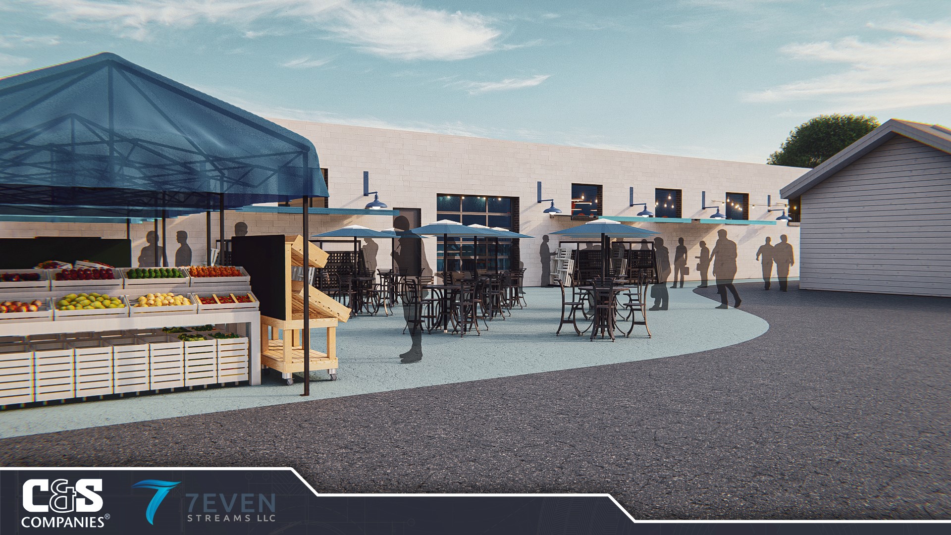 Marketplace and ghost kitchen project in Syracuse's Valley area ...