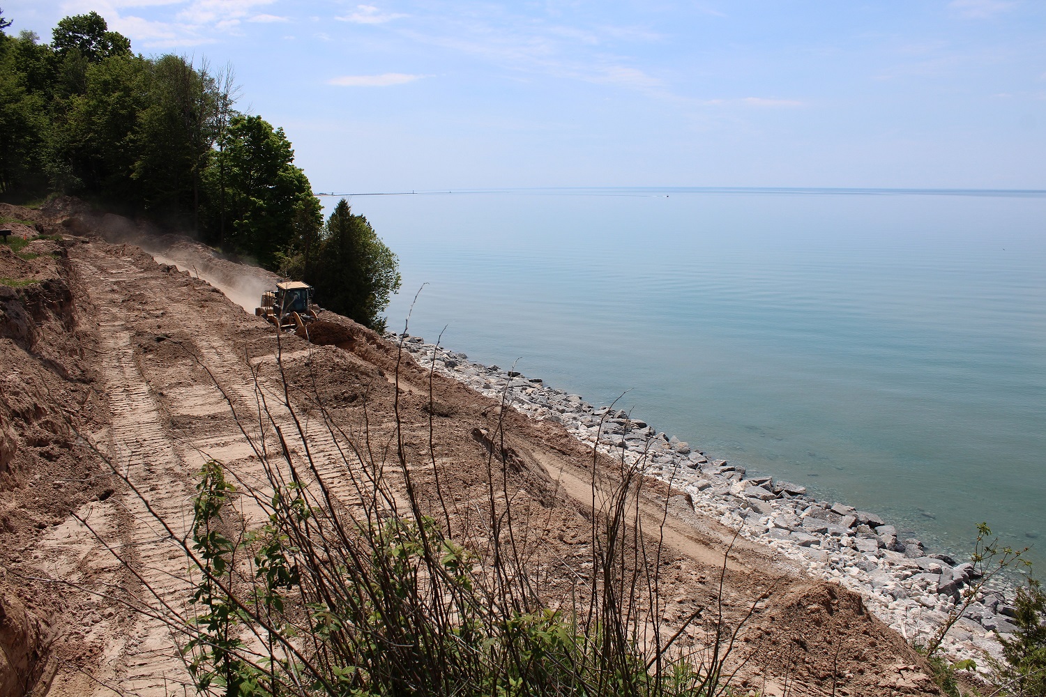 Saving a landmark and reestablishing the beach at a Northern Michigan ...