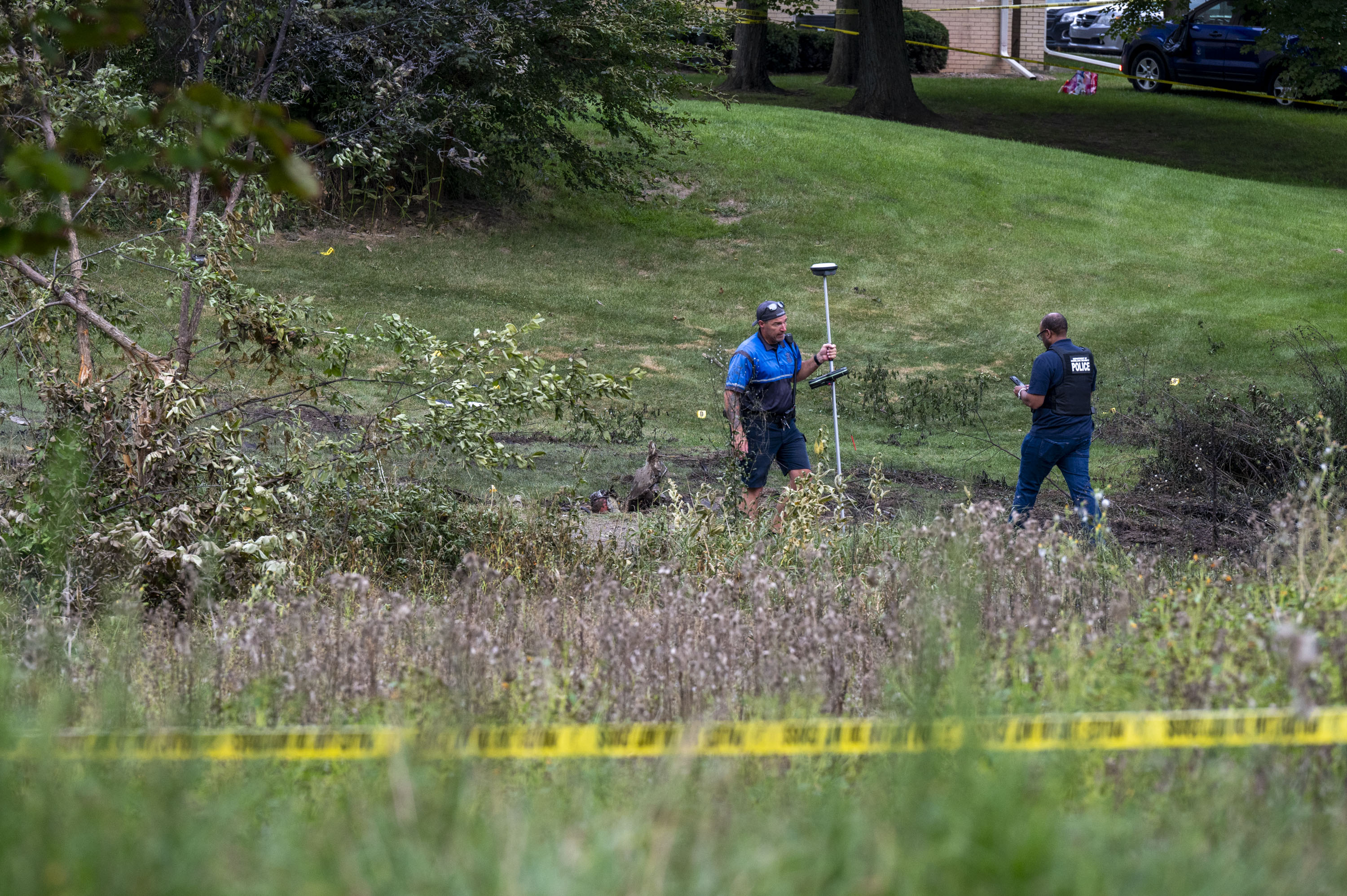 Crash site of the MiG-23 demonstration plane - mlive.com