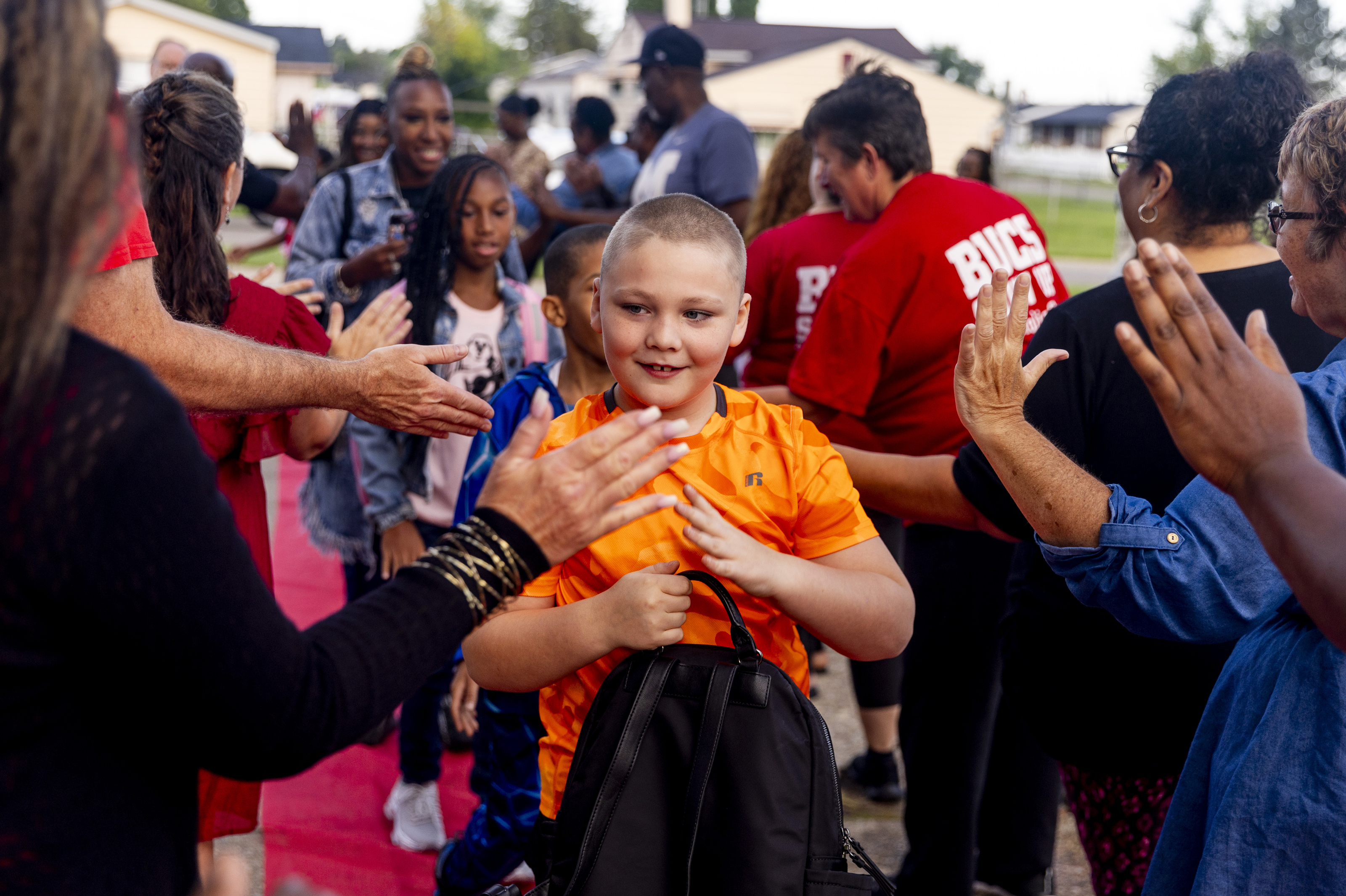 Beecher shines on the red carpet on first day of school - mlive.com