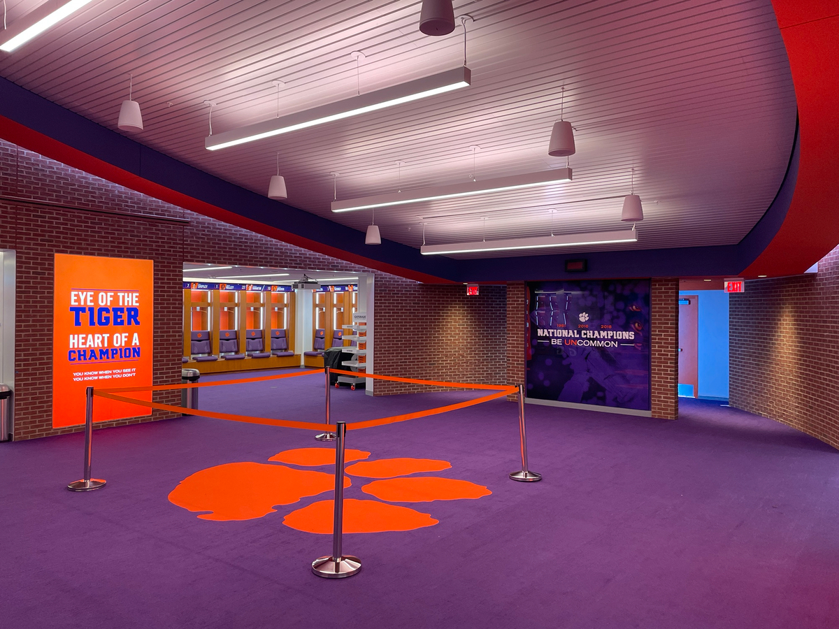 Clemson locker room - al.com